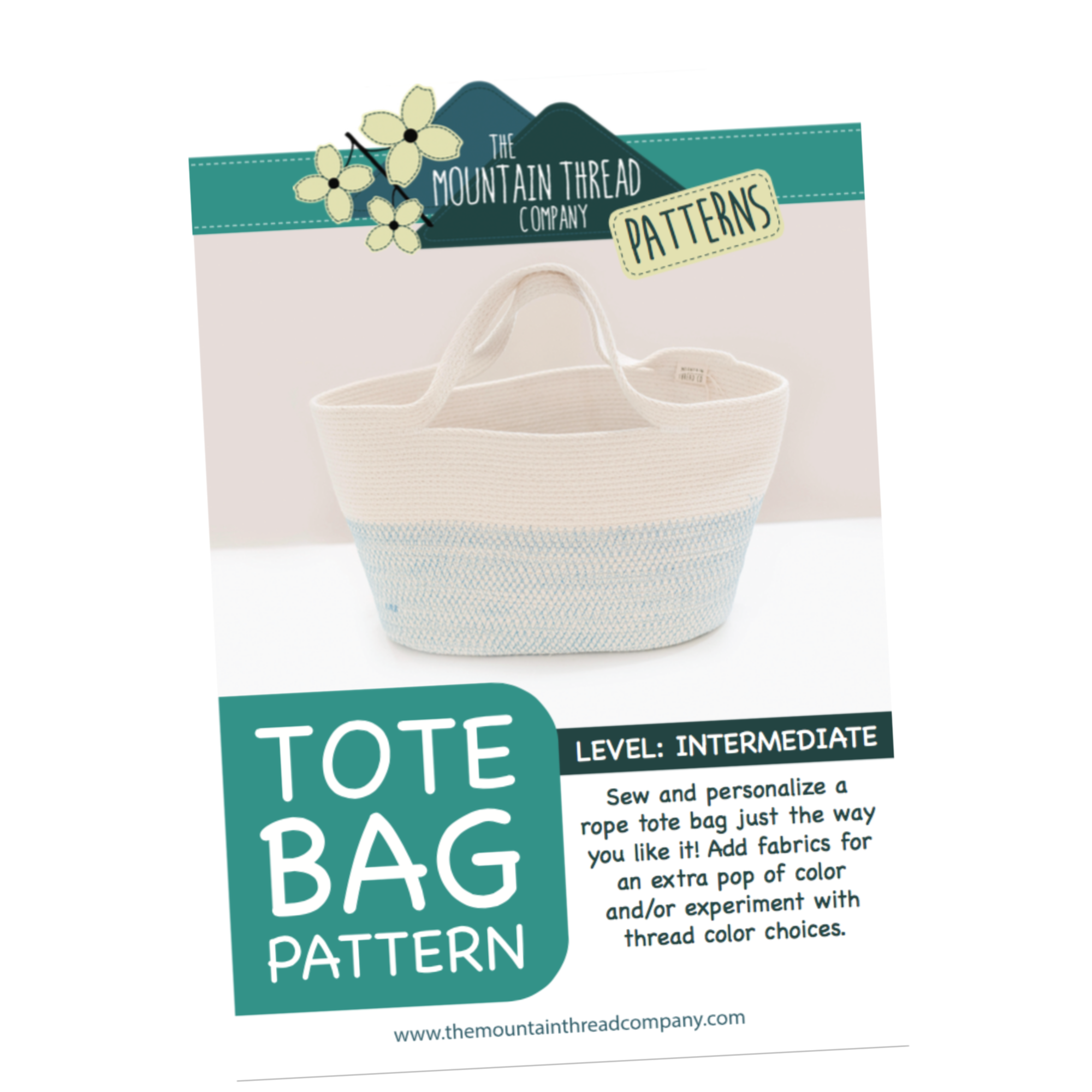Rope Tote Bag Sewing Pattern – Snuggly Monkey