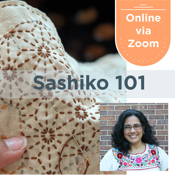 Moyozashi Sashiko Samplers - Snuggly Monkey