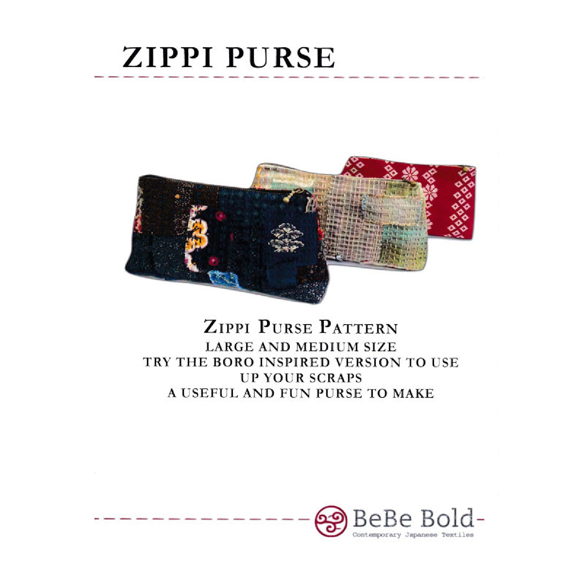 Boro Zippi Purse Sewing Pattern – Snuggly Monkey
