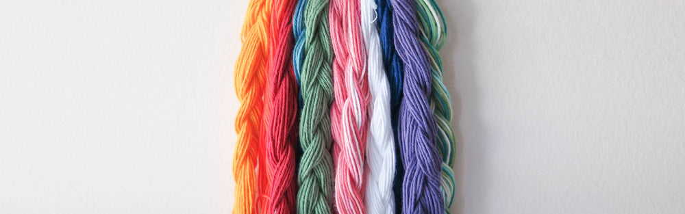 Sashiko Thread Braids Tutorial - Snuggly Monkey