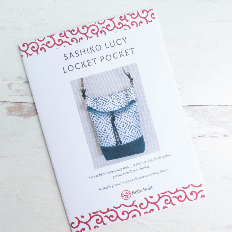 Sashiko Lucy Locket Pocket Sewing Pattern – Snuggly Monkey