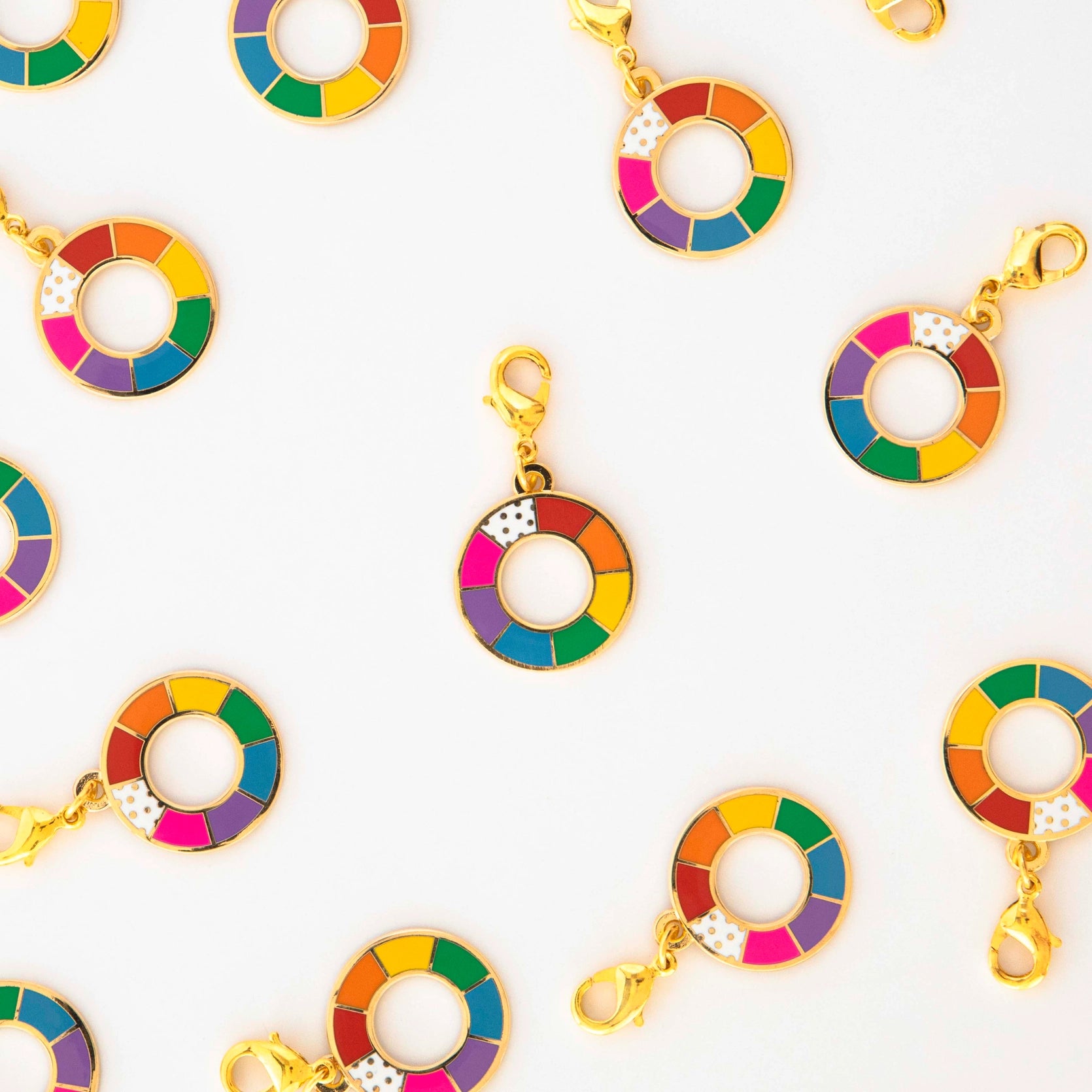 Color Wheel Zipper Charm – Snuggly Monkey