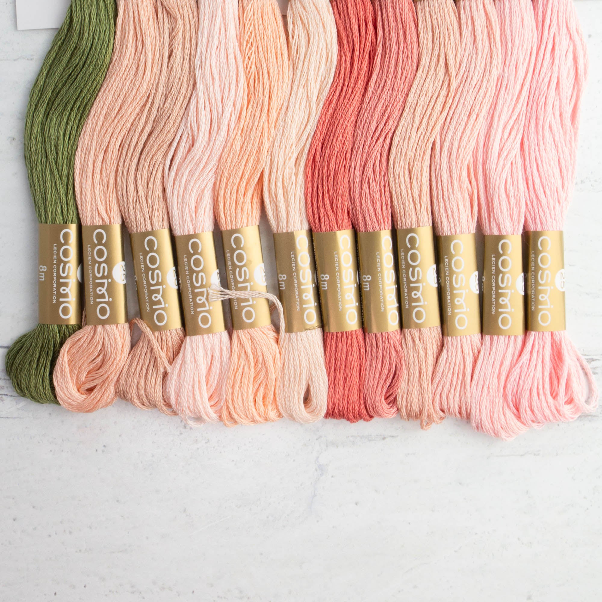 Cosmo Embroidery Floss Set - Peaches & Cream – Snuggly Monkey