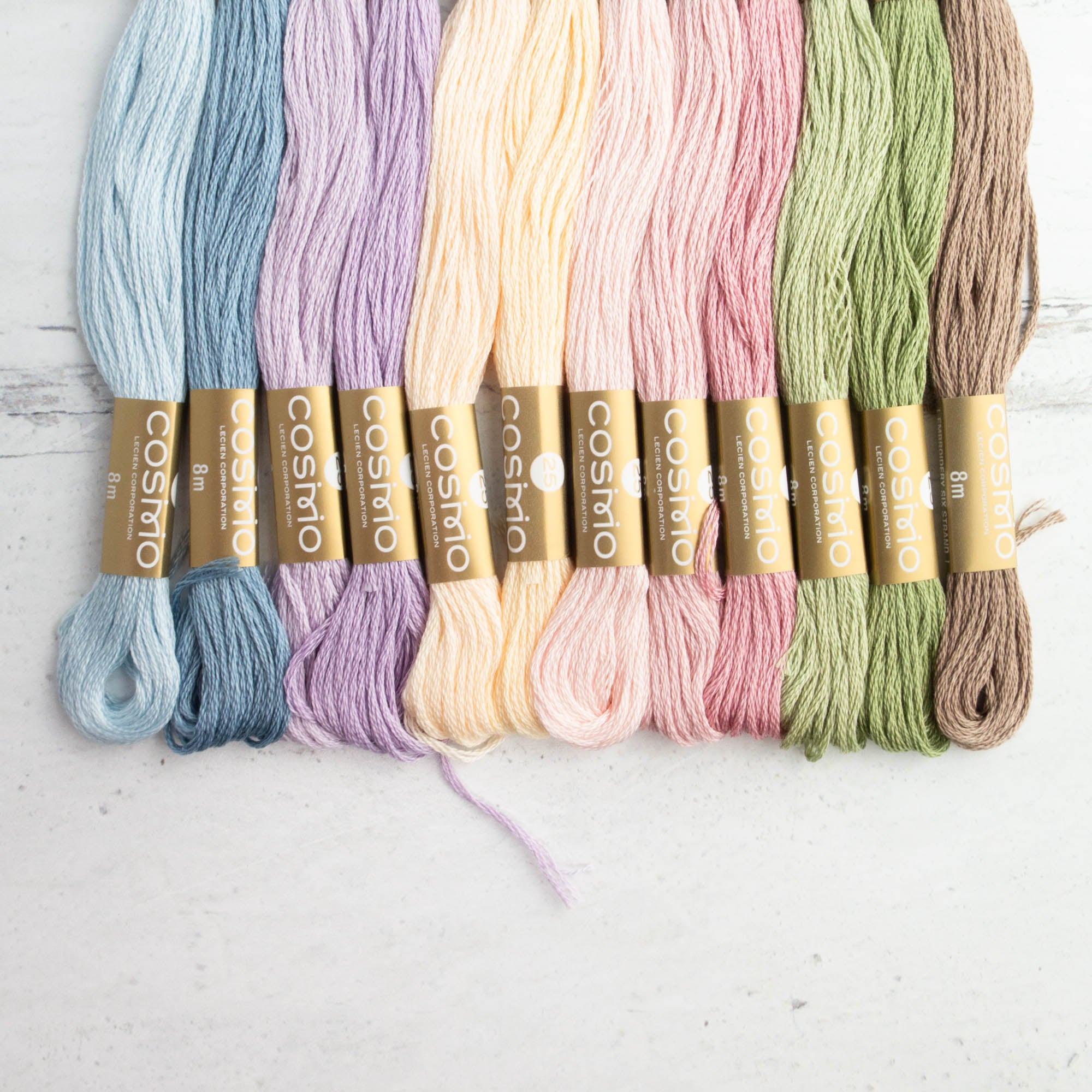 Cosmo Embroidery Floss Set - Spring Flower Basket – Snuggly Monkey