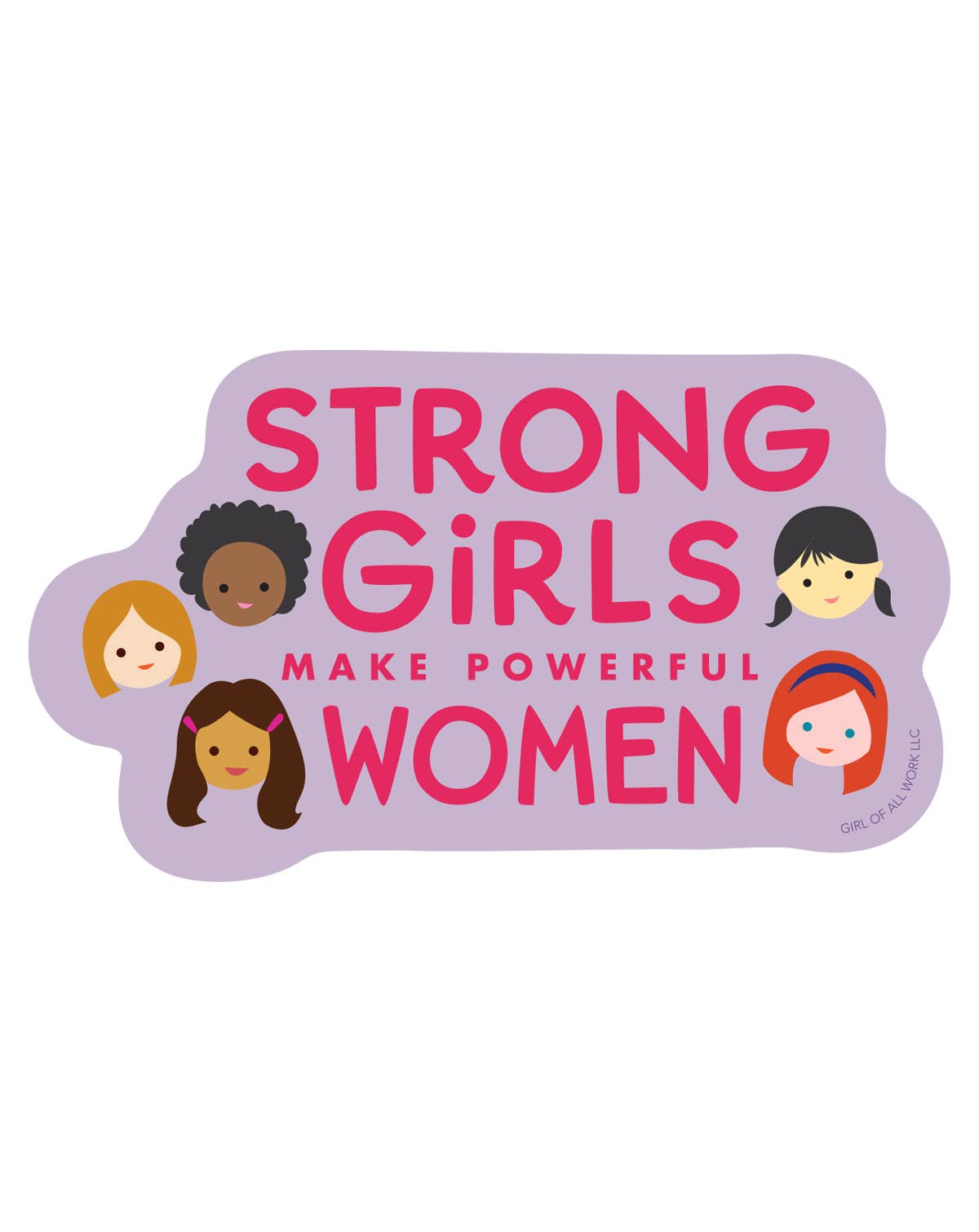 Girl Power Vinyl Sticker – Snuggly Monkey