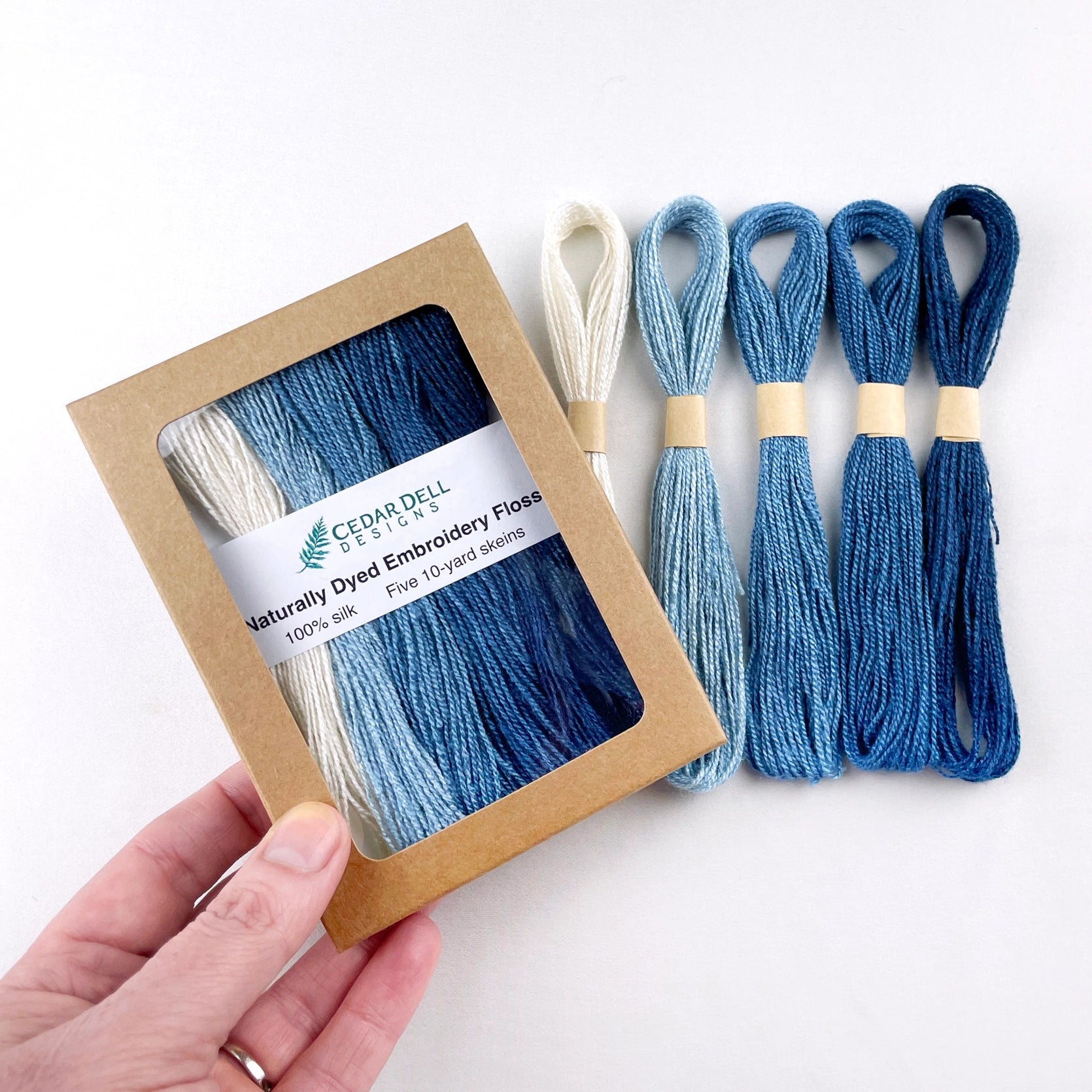 Indigo Dyed Silk Embroidery Floss – Snuggly Monkey