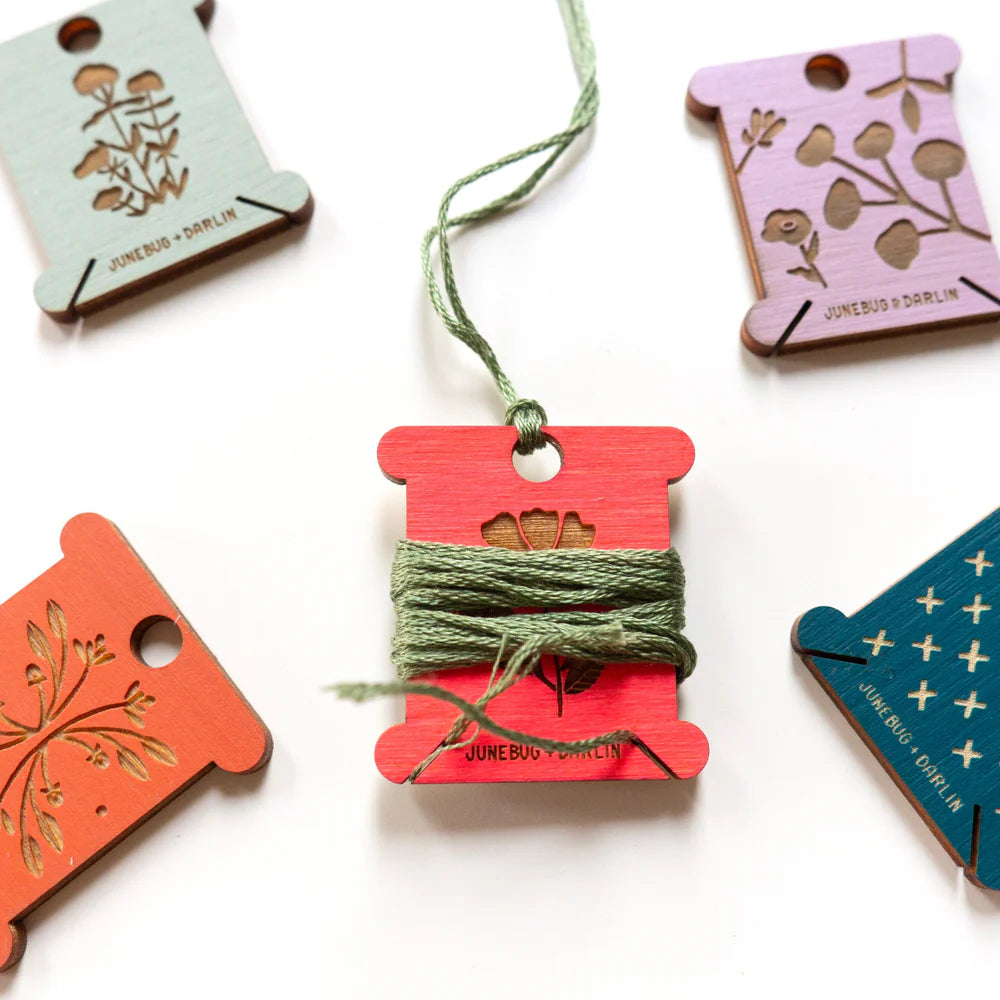 Wooden Floss Bobbins (5 pack) – Snuggly Monkey