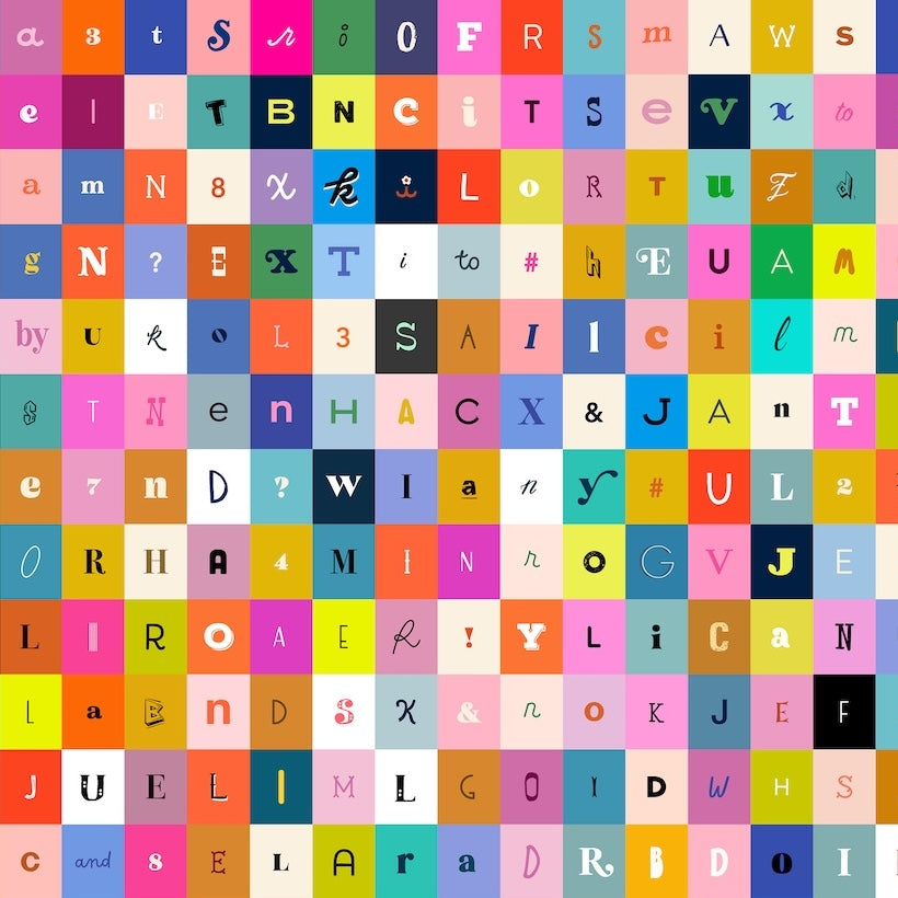 Ruby Star Society Selvedge Magic - Letters Blocks (RS5180 11) – Snuggly ...