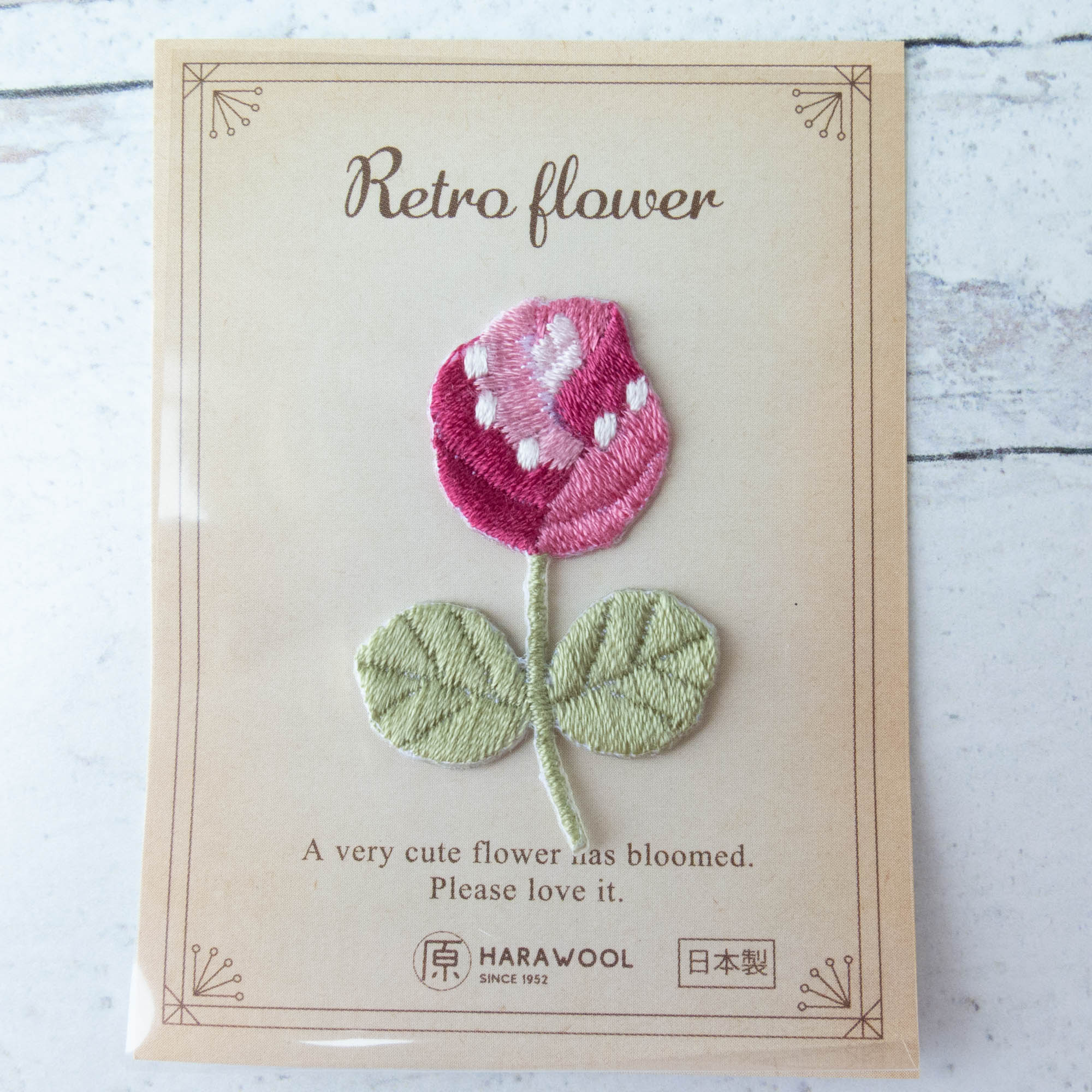 Embroidered Retro Flower Sticker Patch - Snuggly Monkey