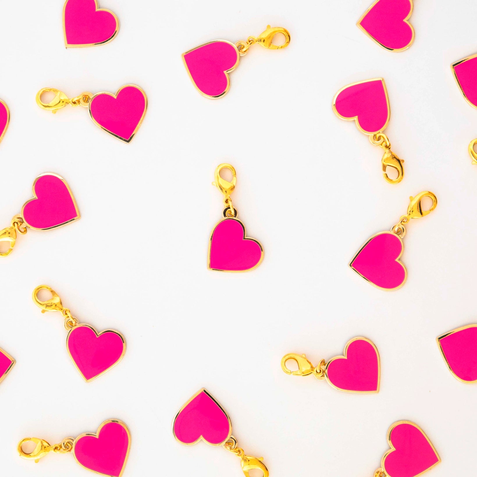 Pink Heart Zipper Charm – Snuggly Monkey