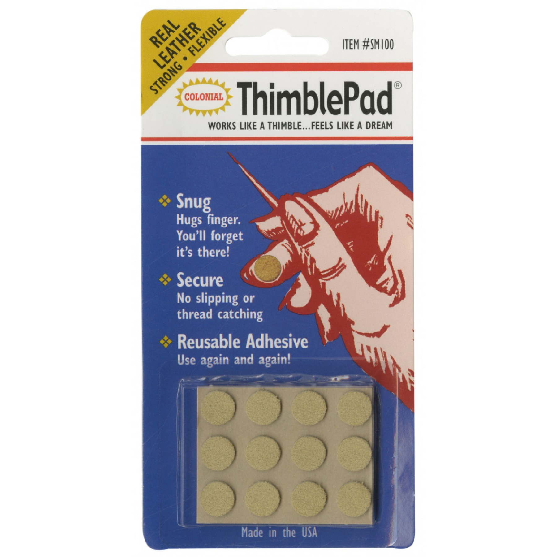 Leather Thimble Pad – Snuggly Monkey
