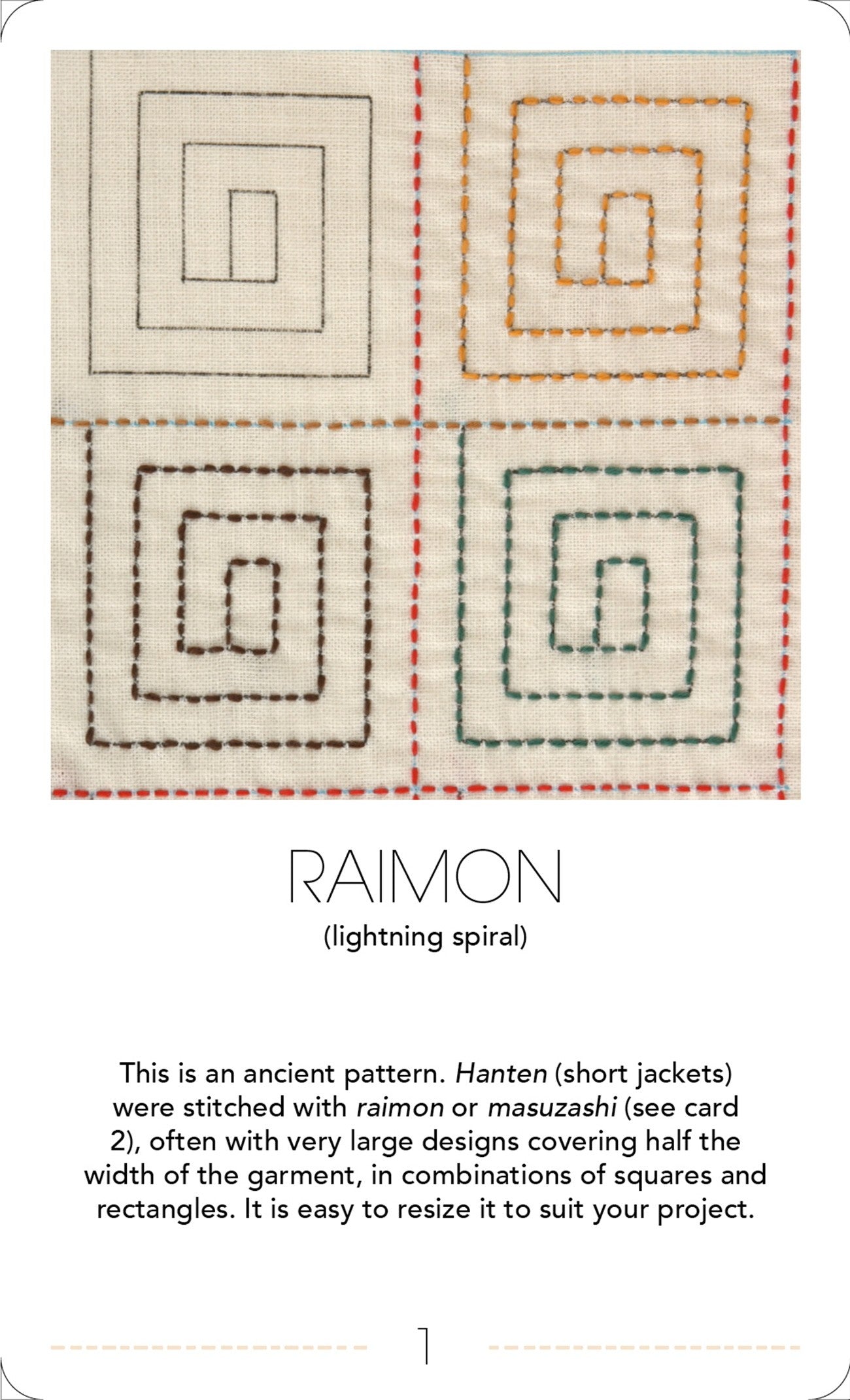 Ultimate Sashiko Card Deck – Snuggly Monkey