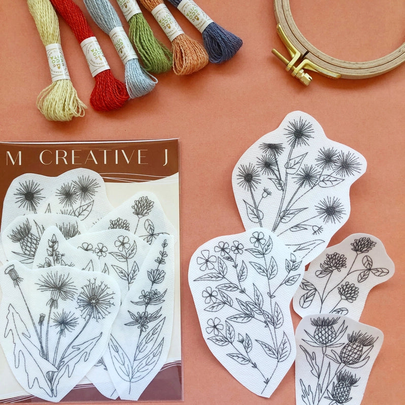 Unconventional Flowers Stick & Stitch Embroidery Patterns – Snuggly Monkey