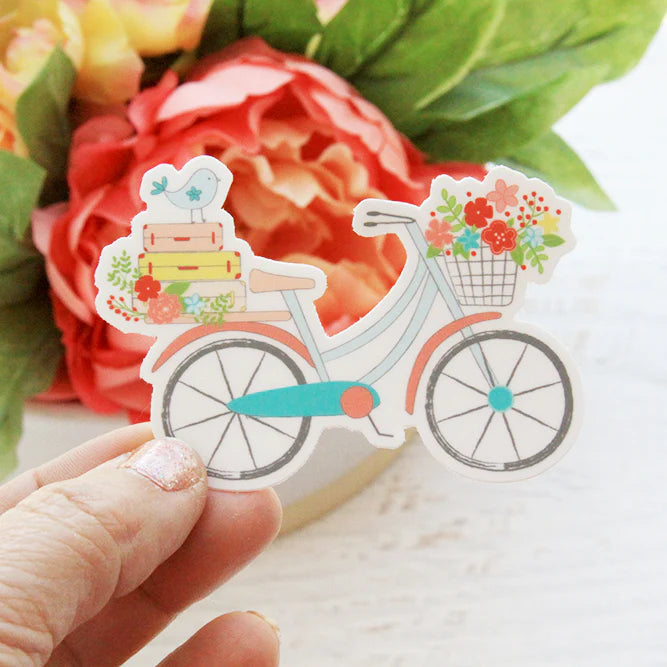 Vintage Bicycle Vinyl Sticker – Snuggly Monkey