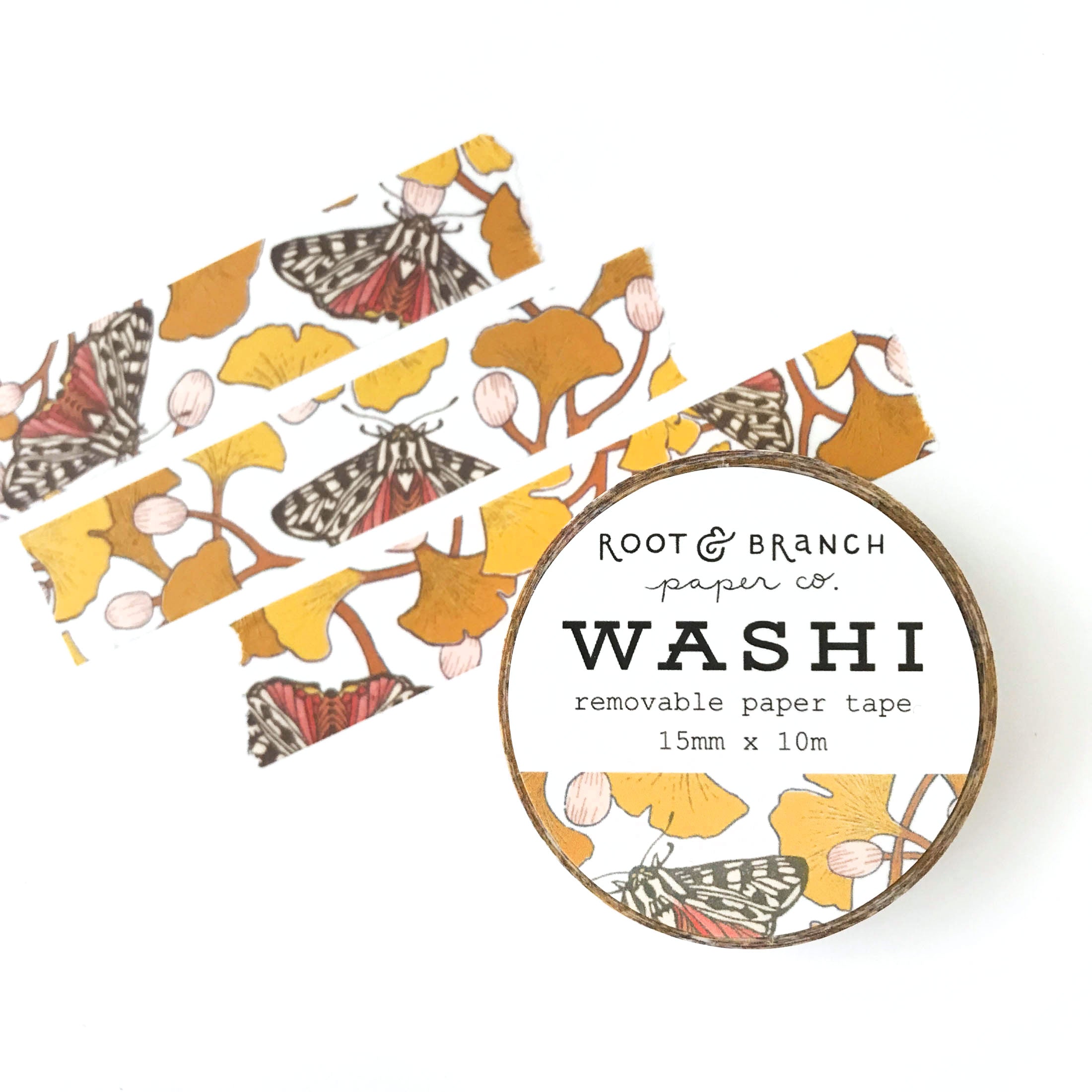 Gingko & Tiger Moth Washi Tape – Snuggly Monkey