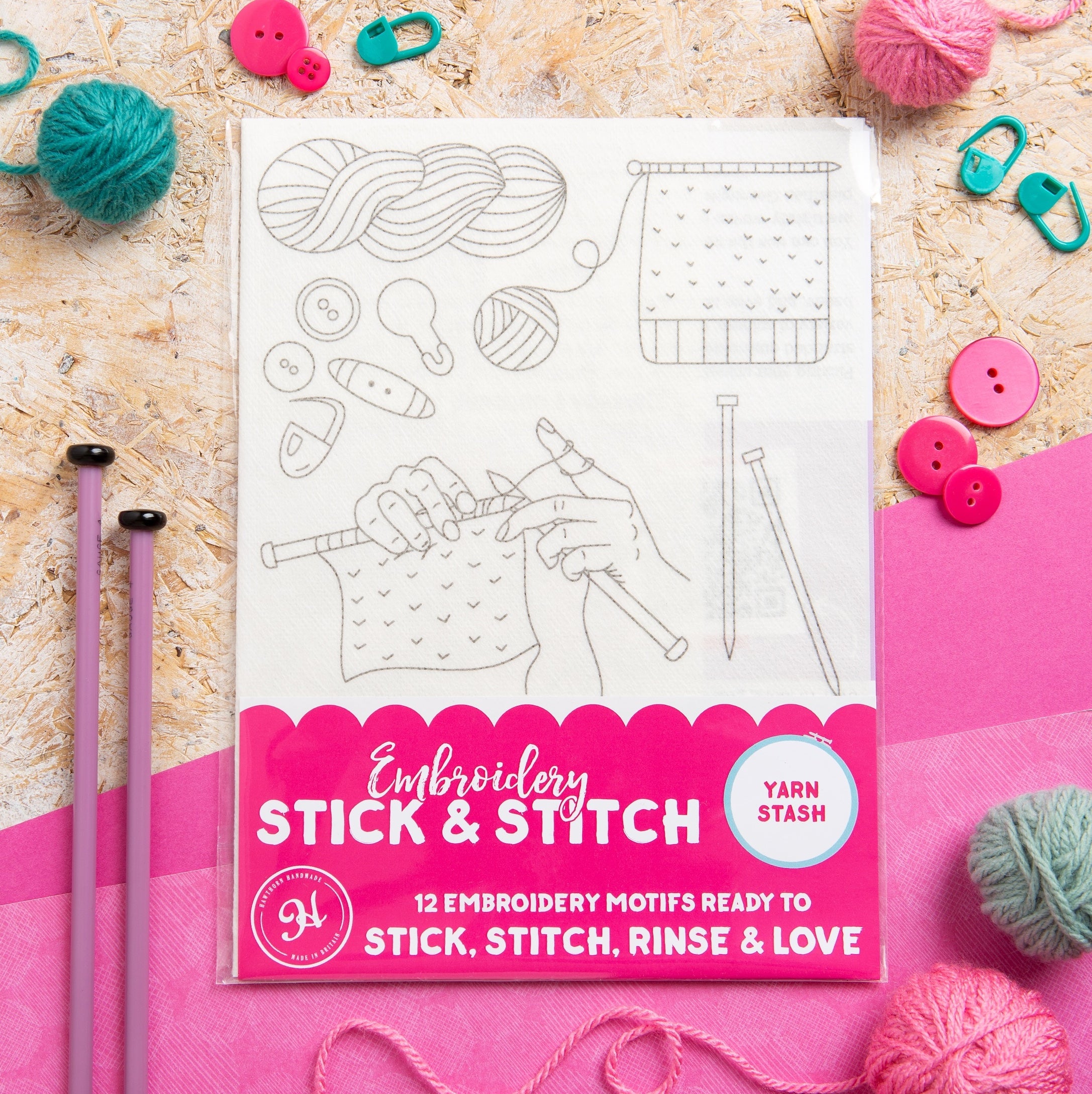 Yarn Stash Stick & Stitch Embroidery Patterns – Snuggly Monkey