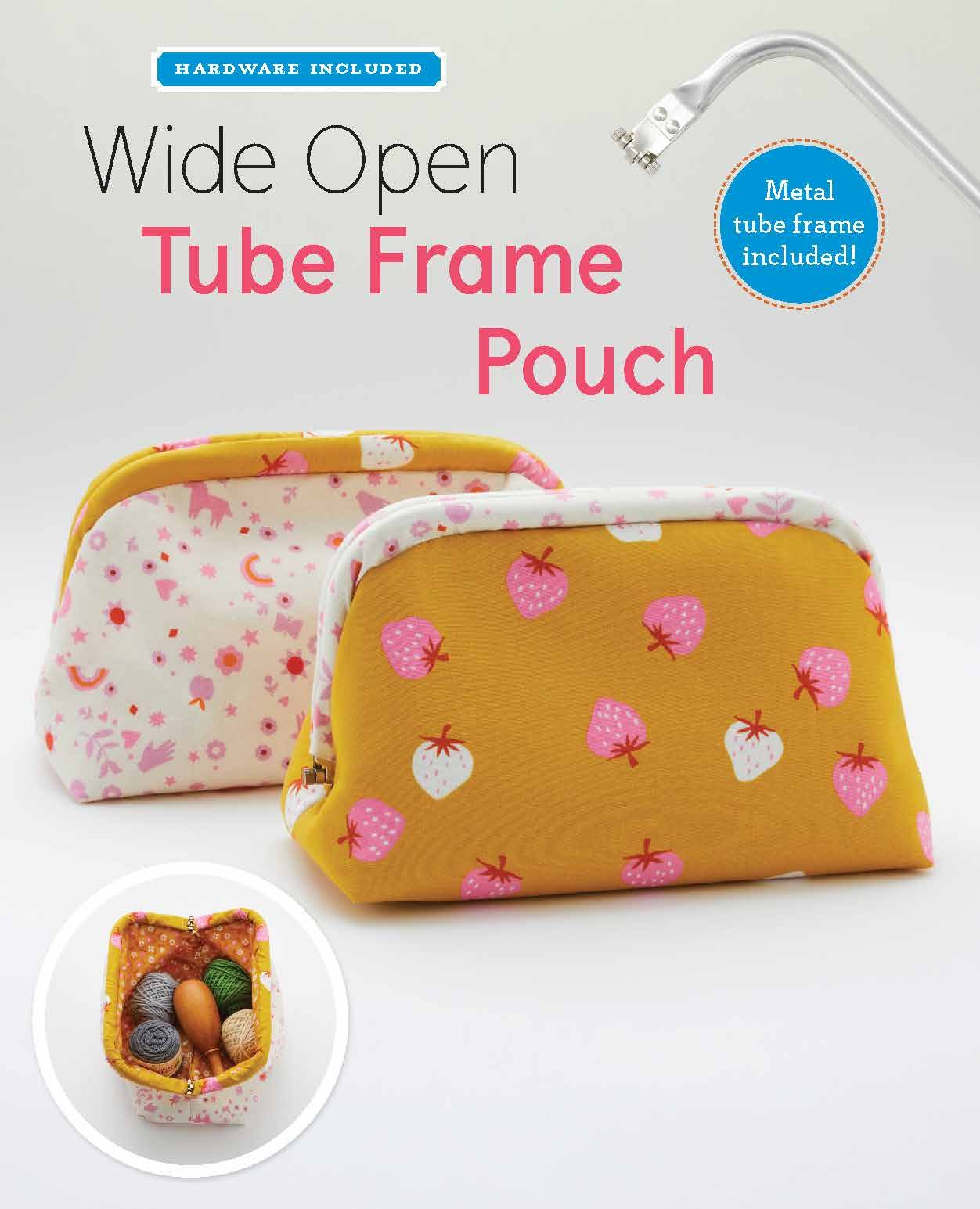 Wide Open Tube Frame Pouch – Snuggly Monkey