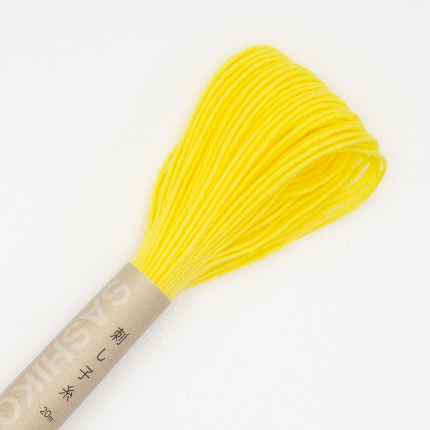 Japanese Sashiko Thread - Lemon Yellow (#29) - Snuggly Monkey