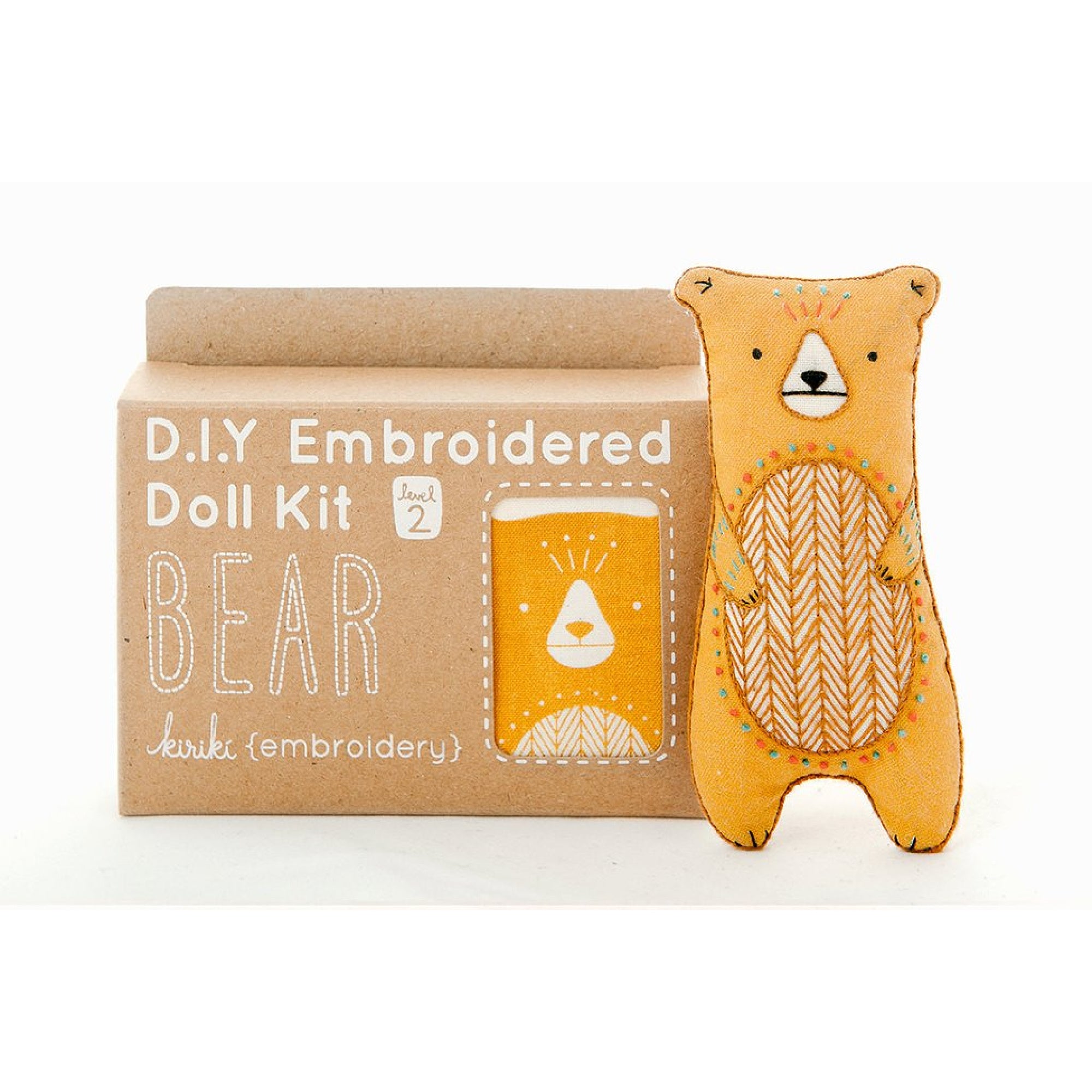 Bear Plushie Embroidery Kit – Snuggly Monkey