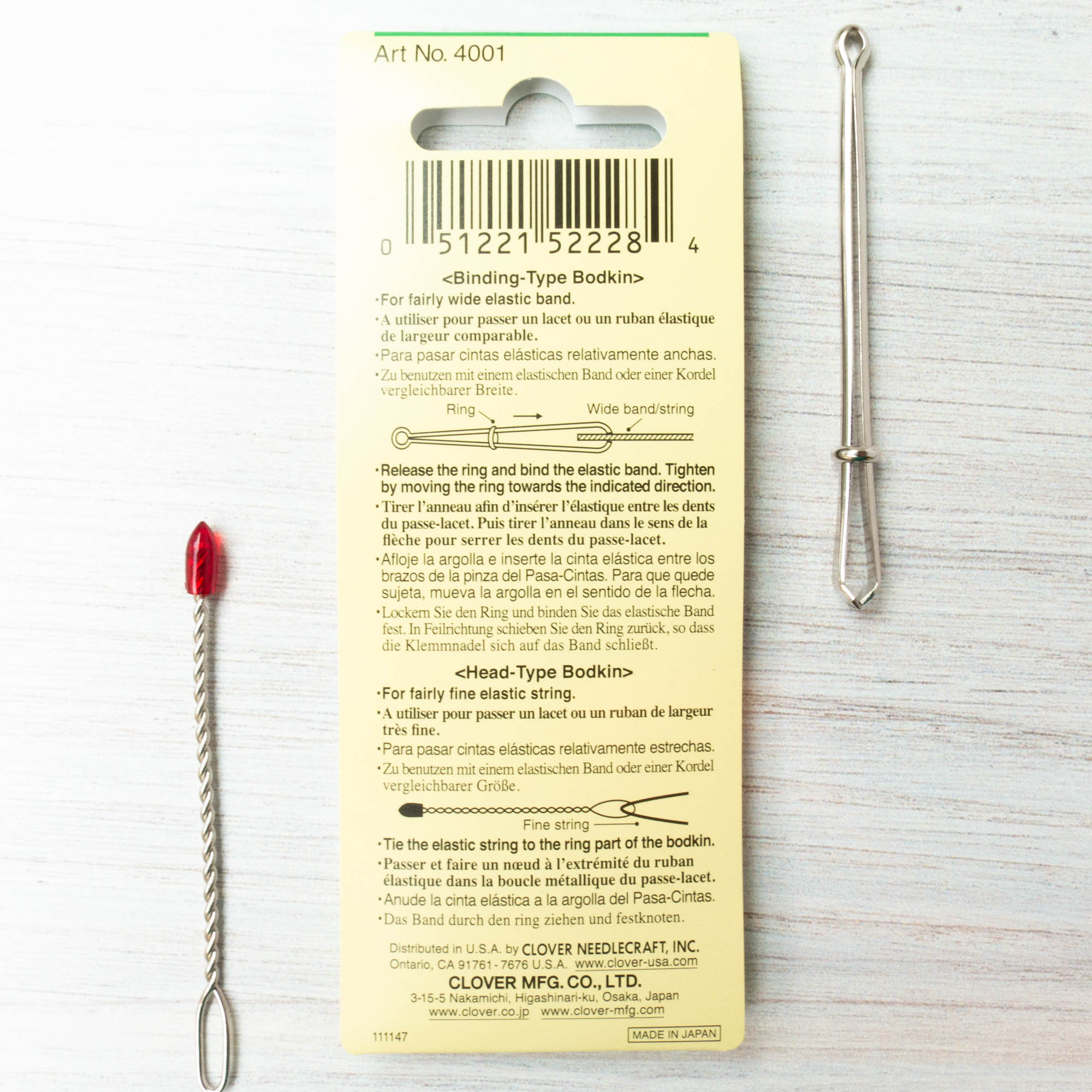 Clover Bodkin (2 Types) - Snuggly Monkey