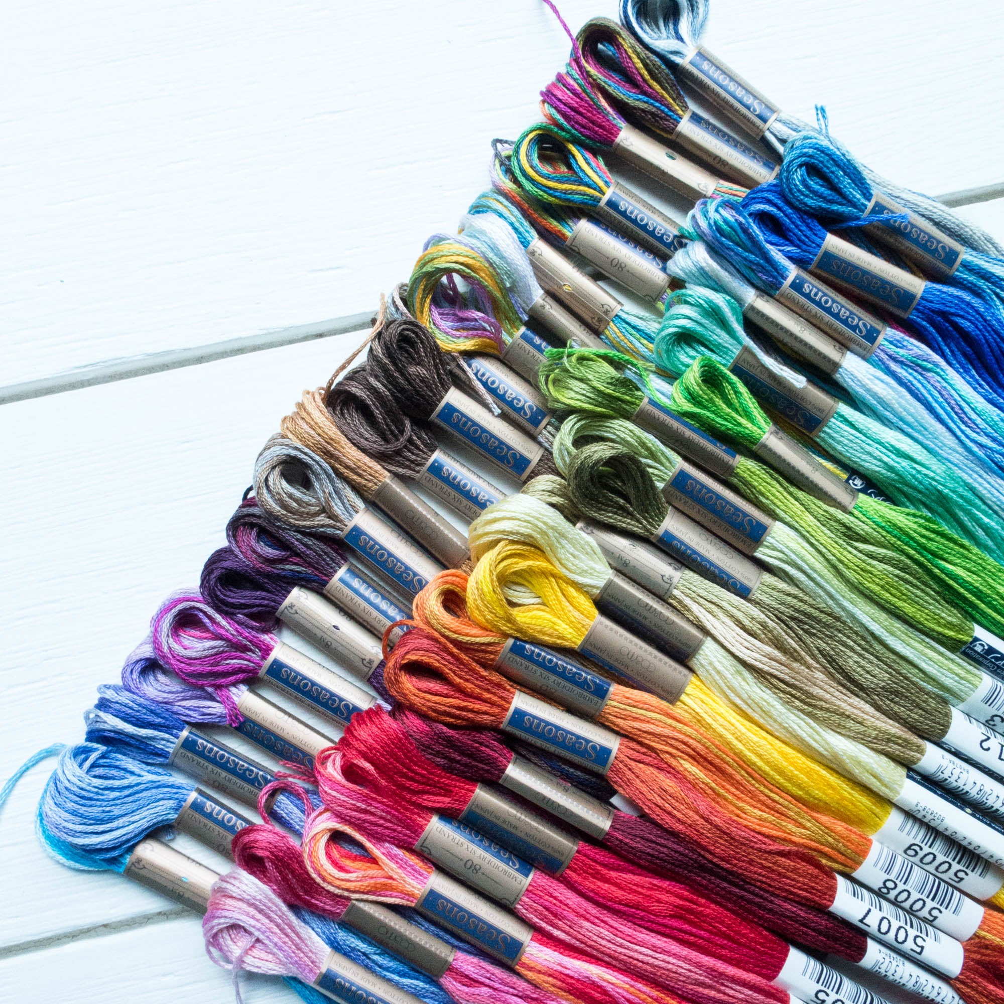 Complete Collection Cosmo Seasons Variegated Embroidery Floss Set - 50 ...