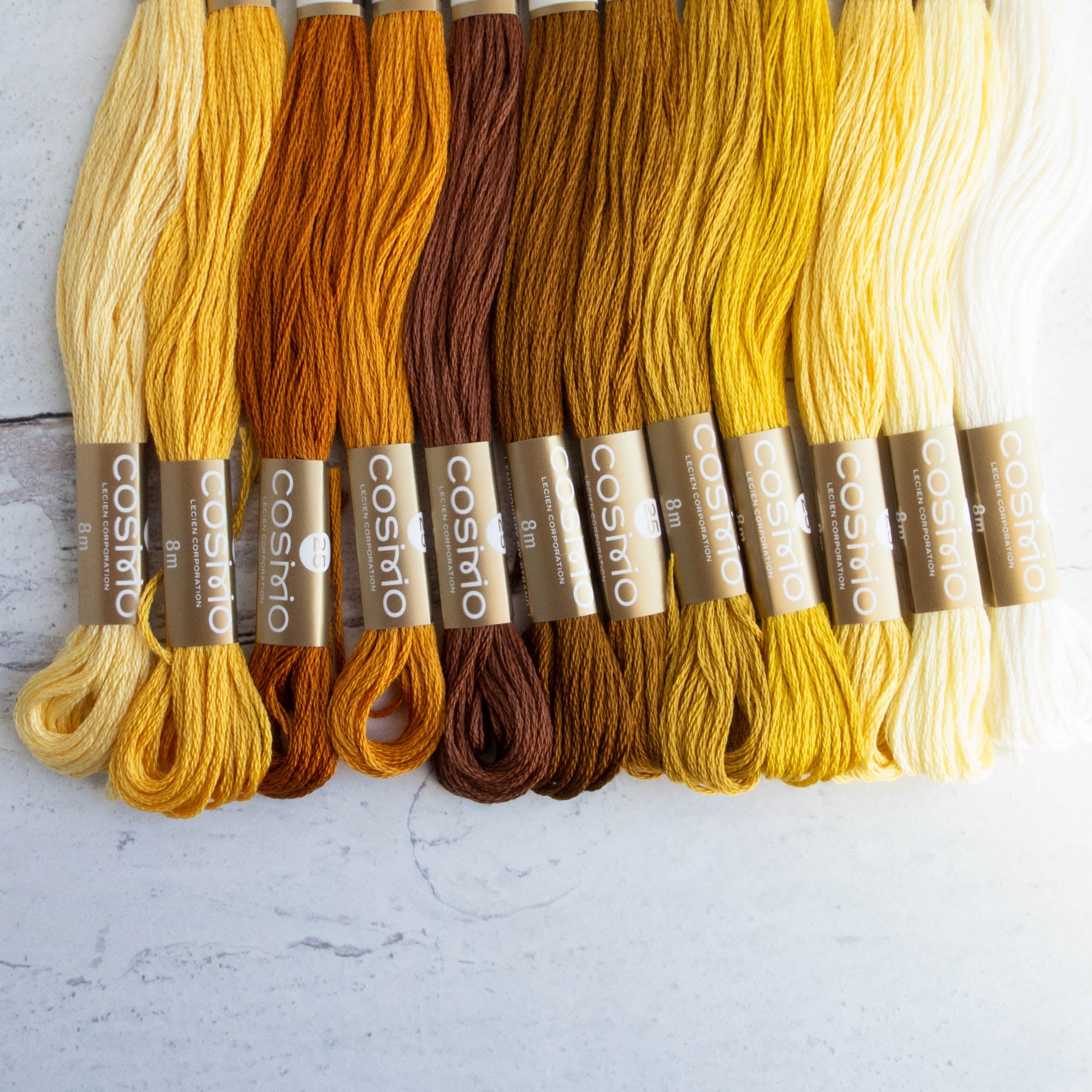 Cosmo Embroidery Floss Set - Golden Wheat - Snuggly Monkey
