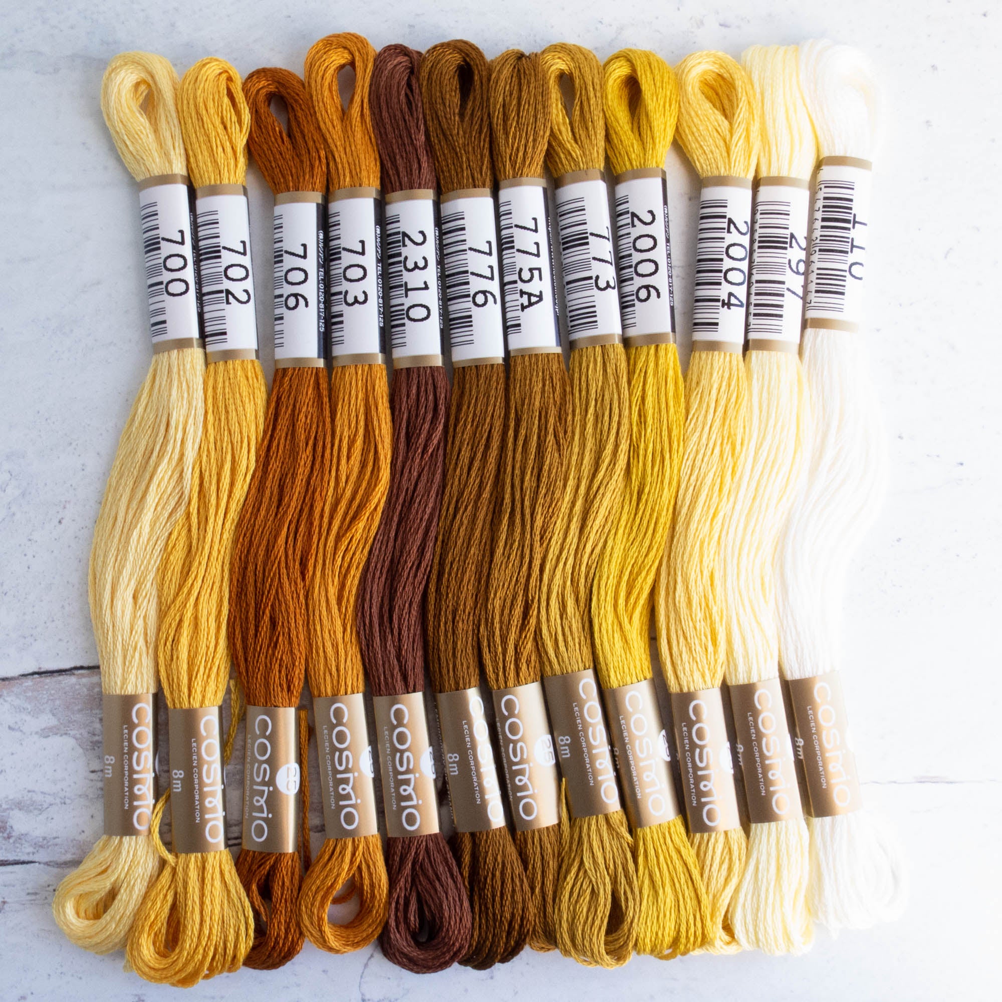 Cosmo Embroidery Floss Set - Golden Wheat - Snuggly Monkey