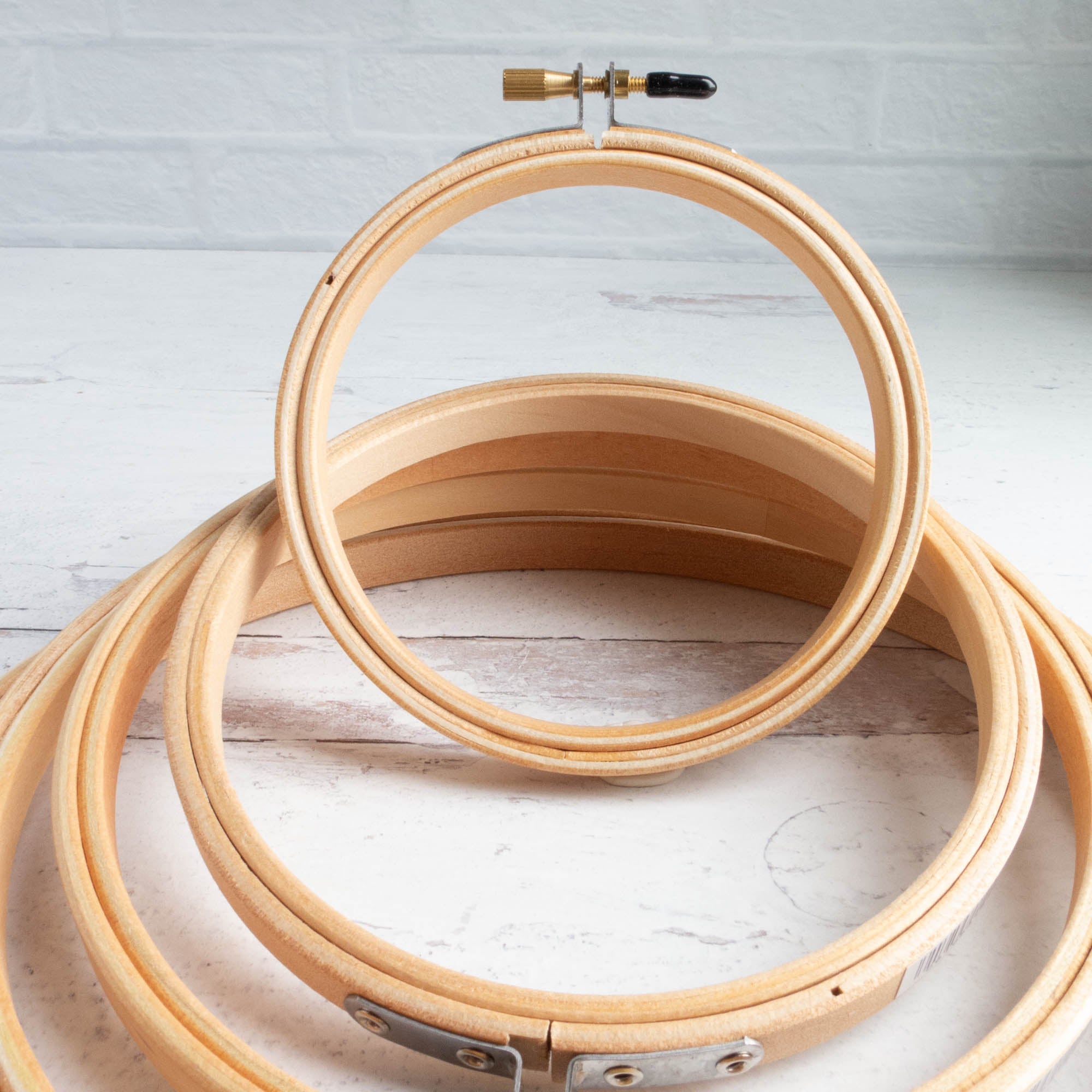 F.A. Edmunds Wood Embroidery Hoops - Snuggly Monkey