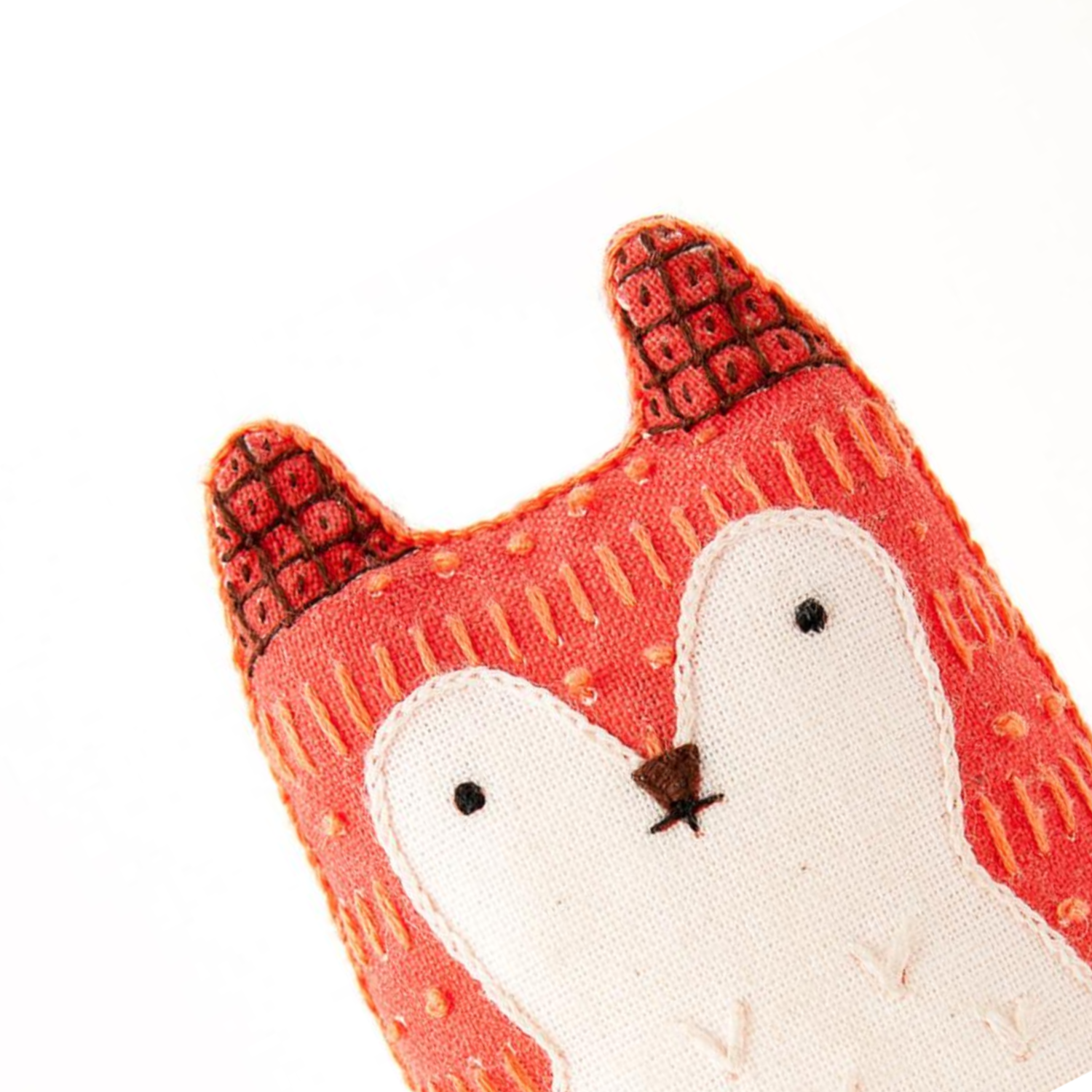 Fox Plushie Embroidery Kit – Snuggly Monkey