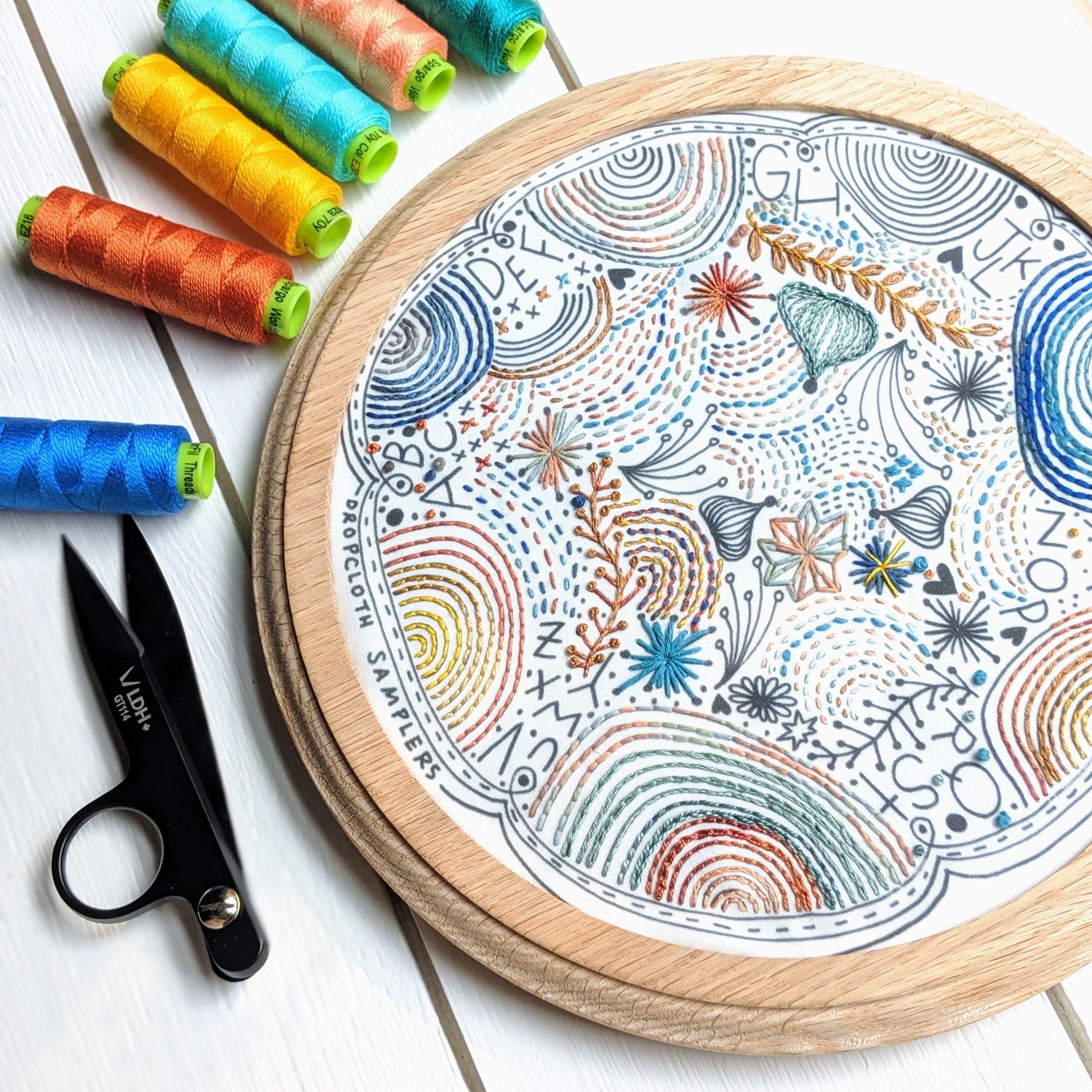 Disco Nap Embroidery Sampler – Snuggly Monkey