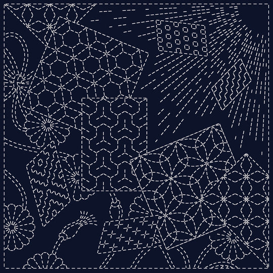 Moyozashi Sashiko Samplers – Snuggly Monkey