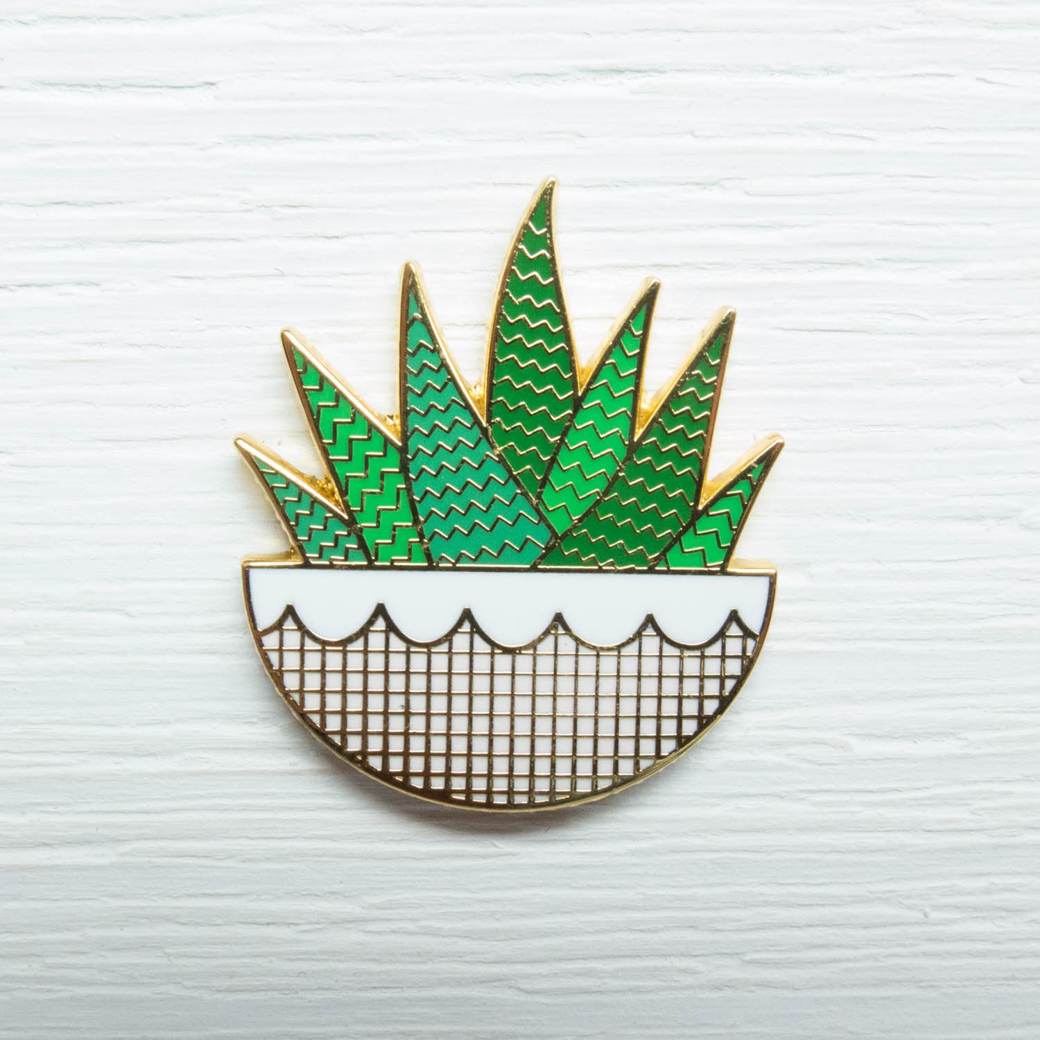 Zebra Plant Enamel Needle Minder – Snuggly Monkey