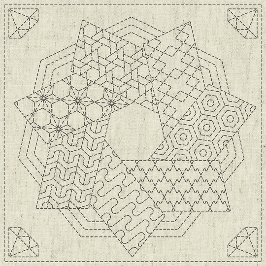 Moyozashi Sashiko Samplers – Snuggly Monkey