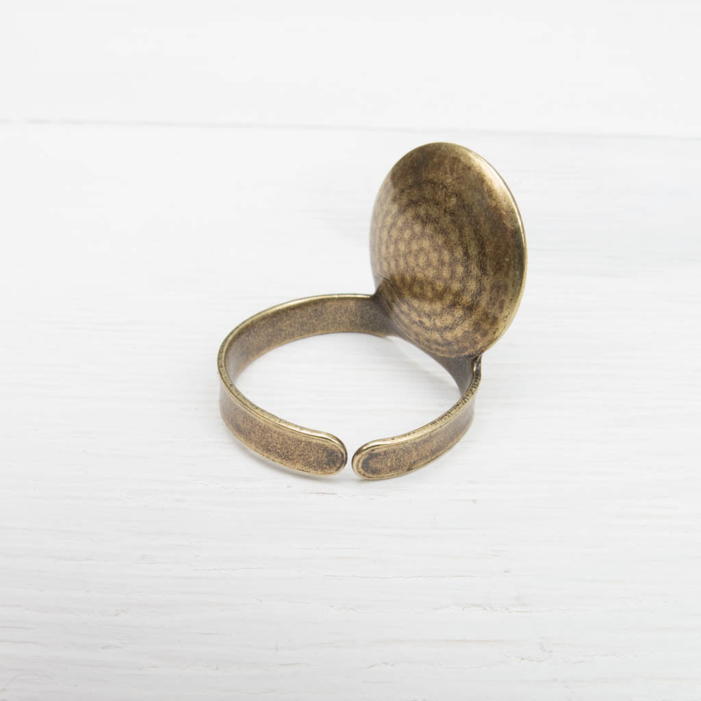 Bronze Adjustable Sashiko Palm Thimble - Snuggly Monkey