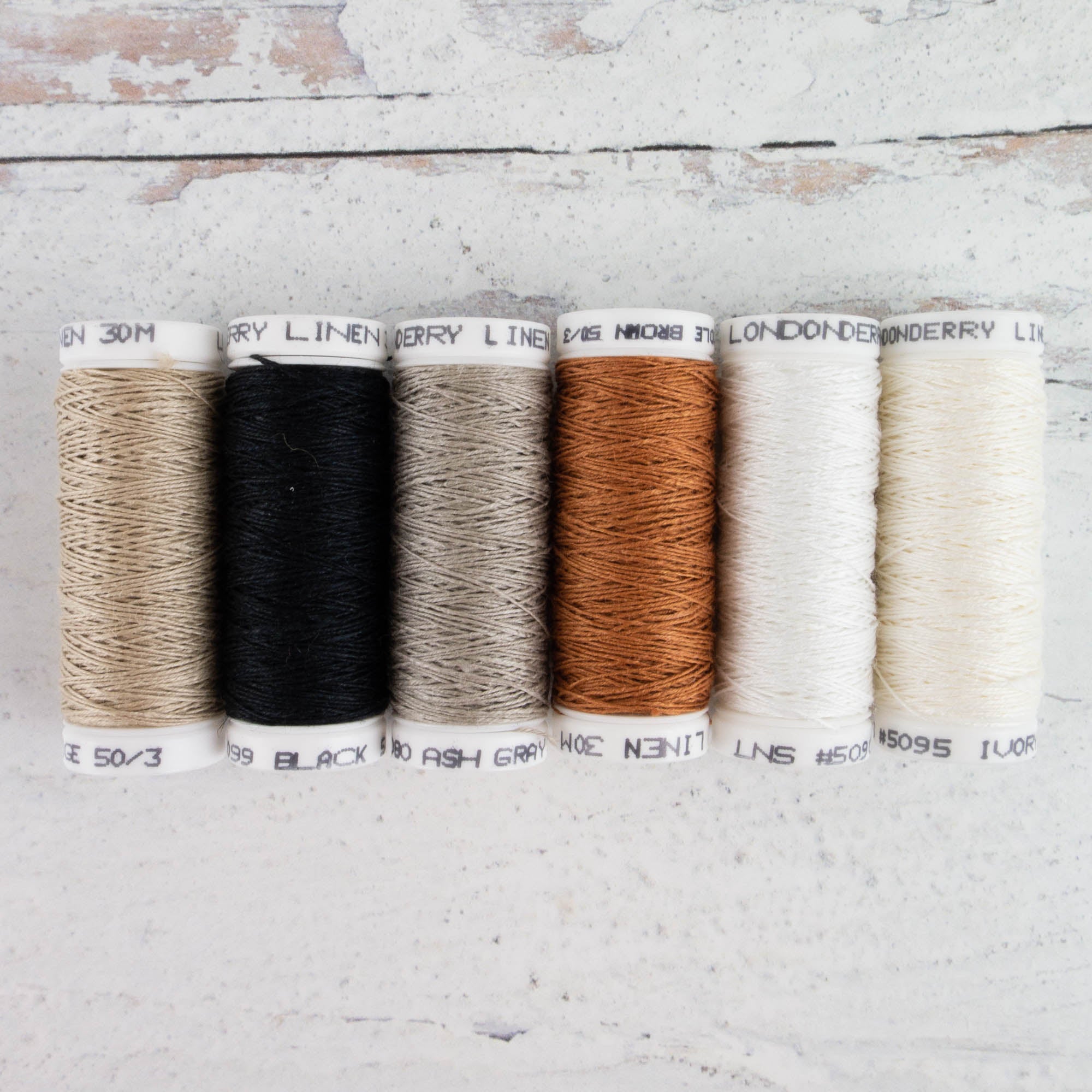Londonderry Linen Thread (50/3) - Neutrals Set – Snuggly Monkey
