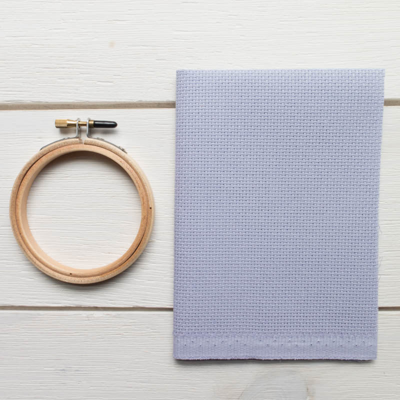 Aida Cross Stitch Fabric - Peaceful Purple (14 ct) - Snuggly Monkey
