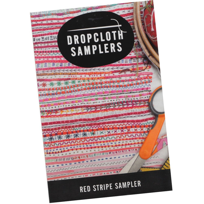 Dropcloth Embroidery Samplers :: Red Stripe Sampler - Snuggly Monkey
