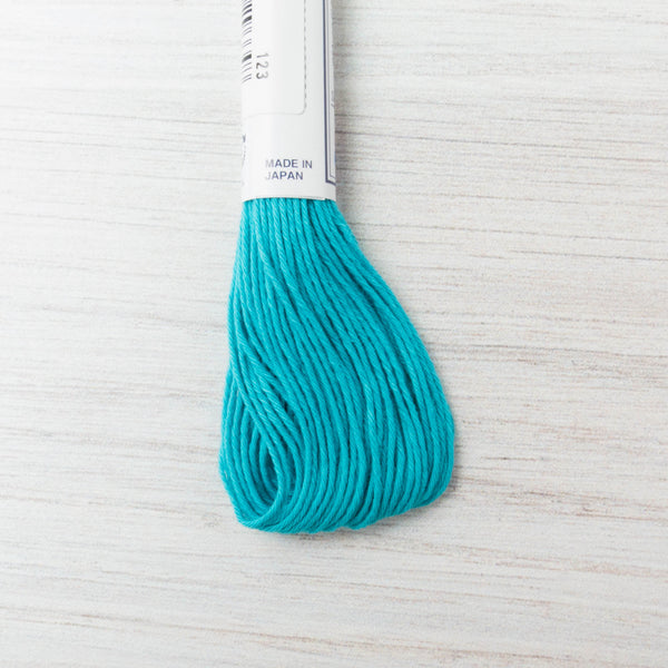 Japanese Sashiko Thread - Cyan Blue (#17) - Snuggly Monkey