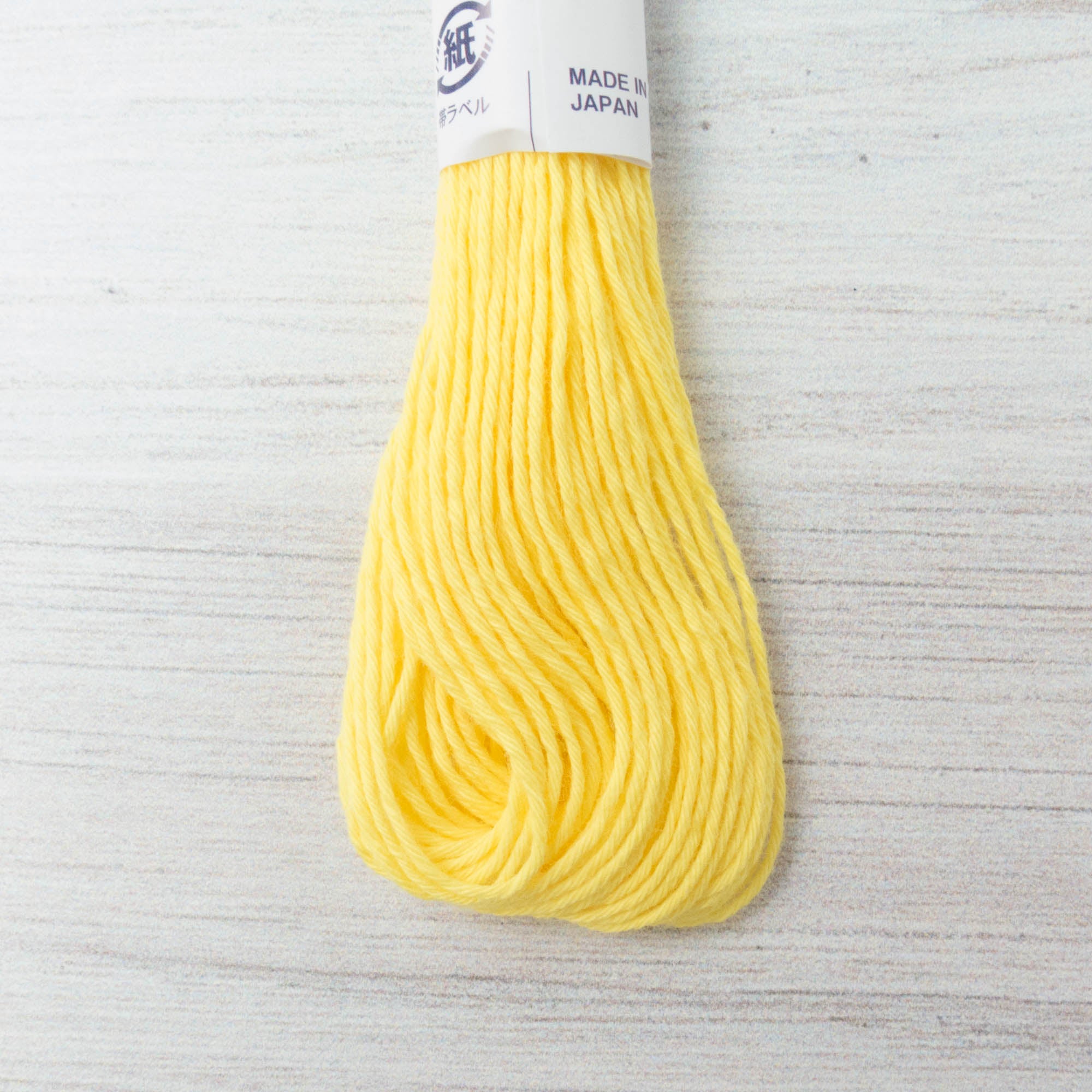 Japanese Sashiko Thread - Lemon Yellow (#29) - Snuggly Monkey