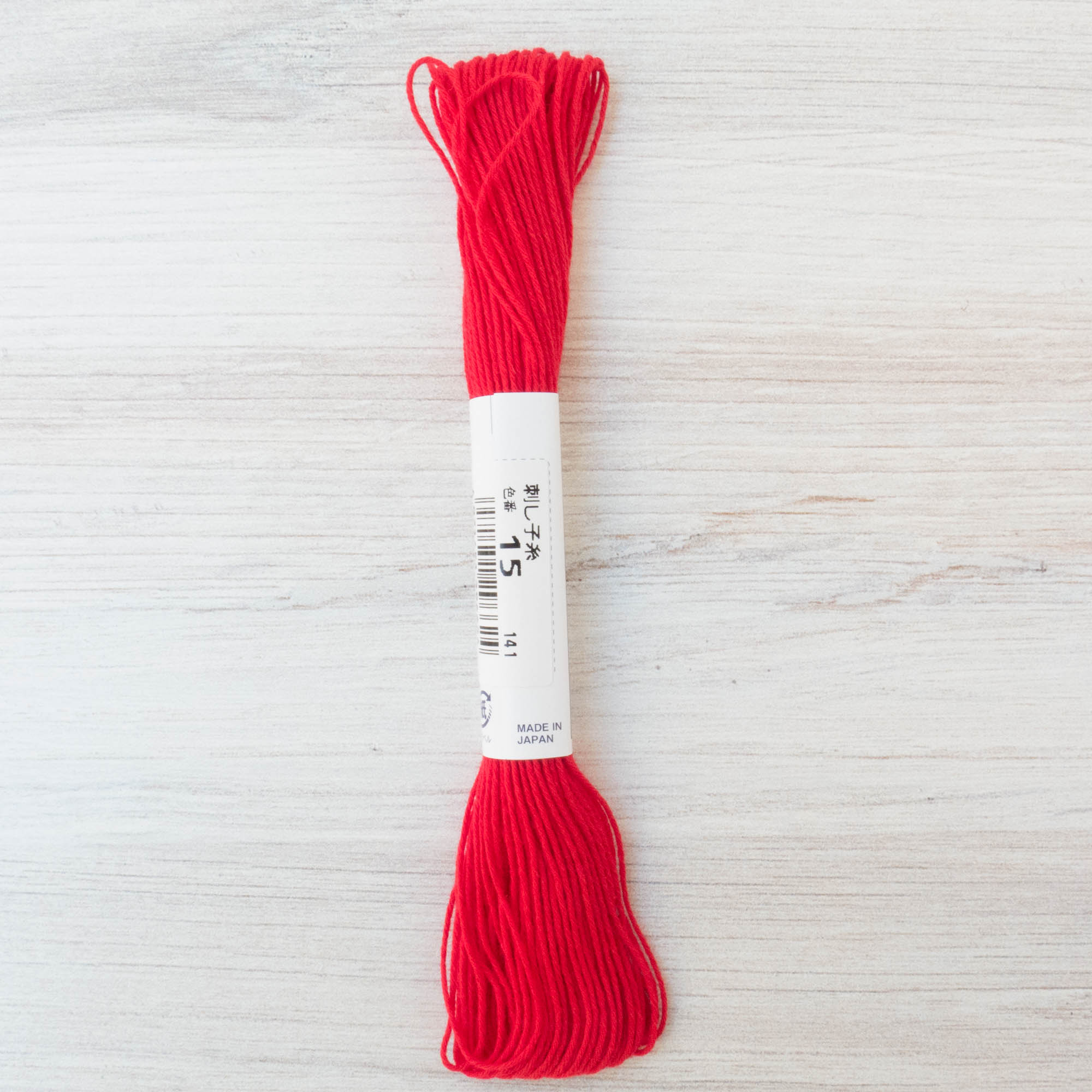 Japanese Sashiko Thread - Red (#15) - Snuggly Monkey