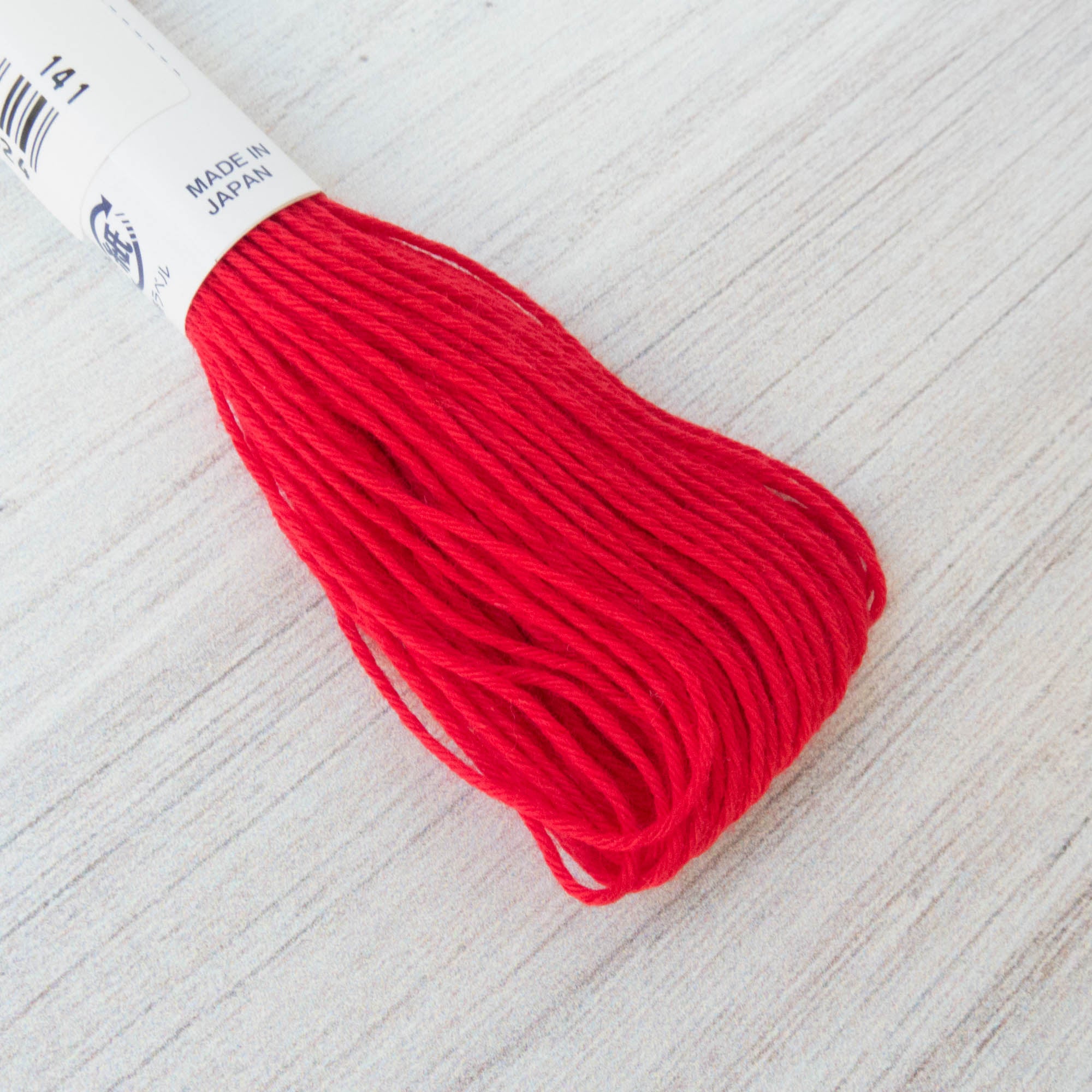 Japanese Sashiko Thread - Red (#15) - Snuggly Monkey