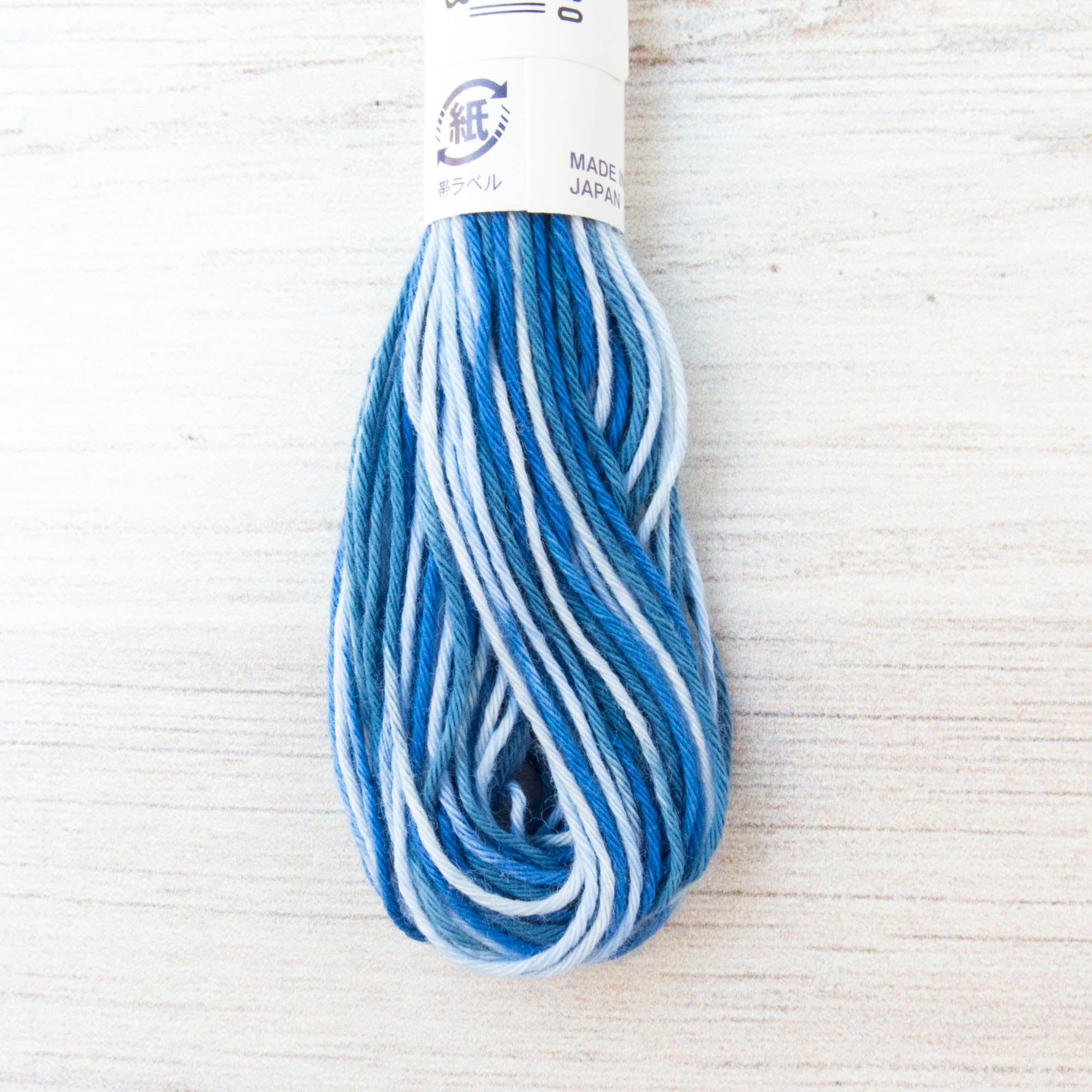 Japanese Sashiko Thread - Variegated Navy (#52) - Snuggly Monkey