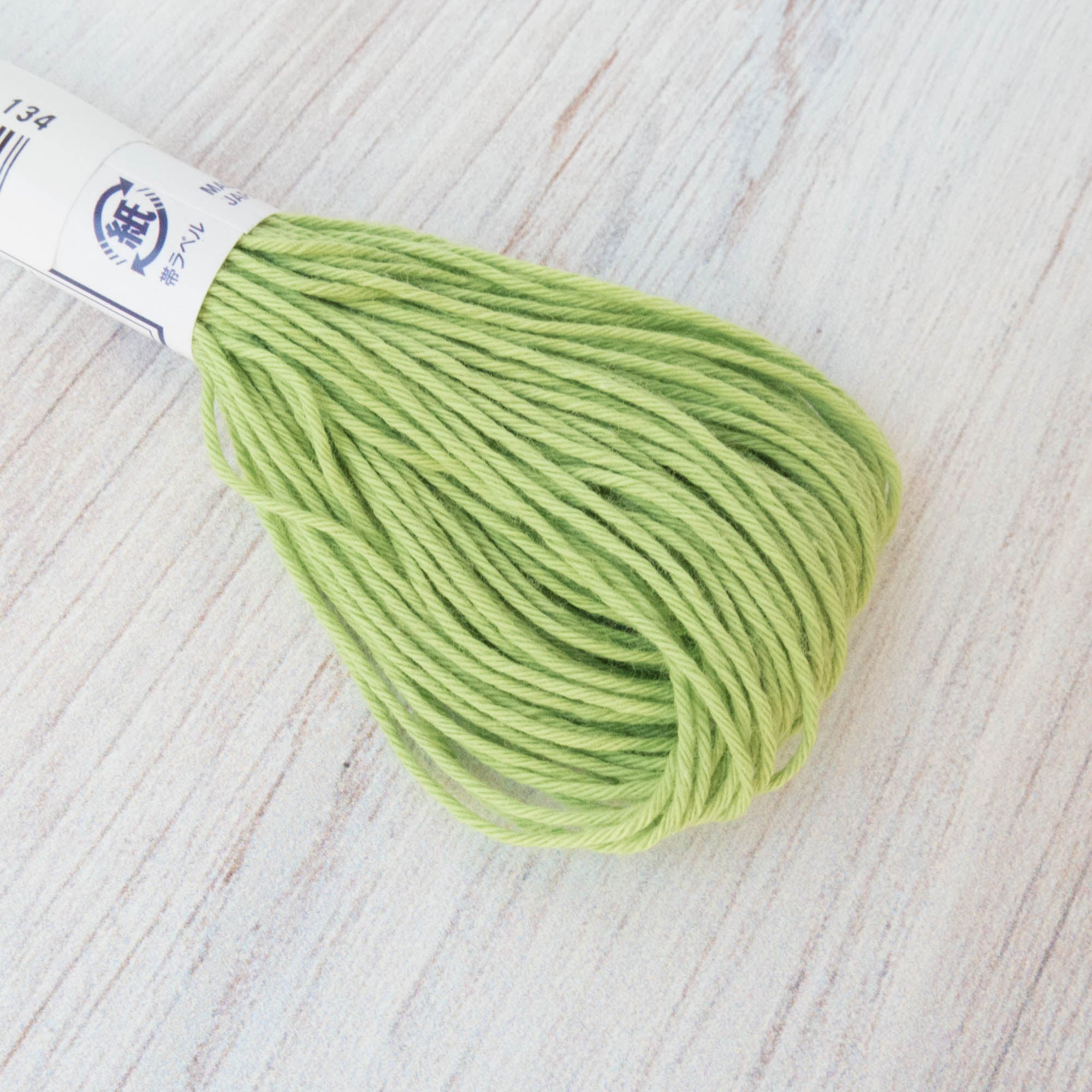 Japanese Sashiko Thread - Spring Green (#6) - Snuggly Monkey