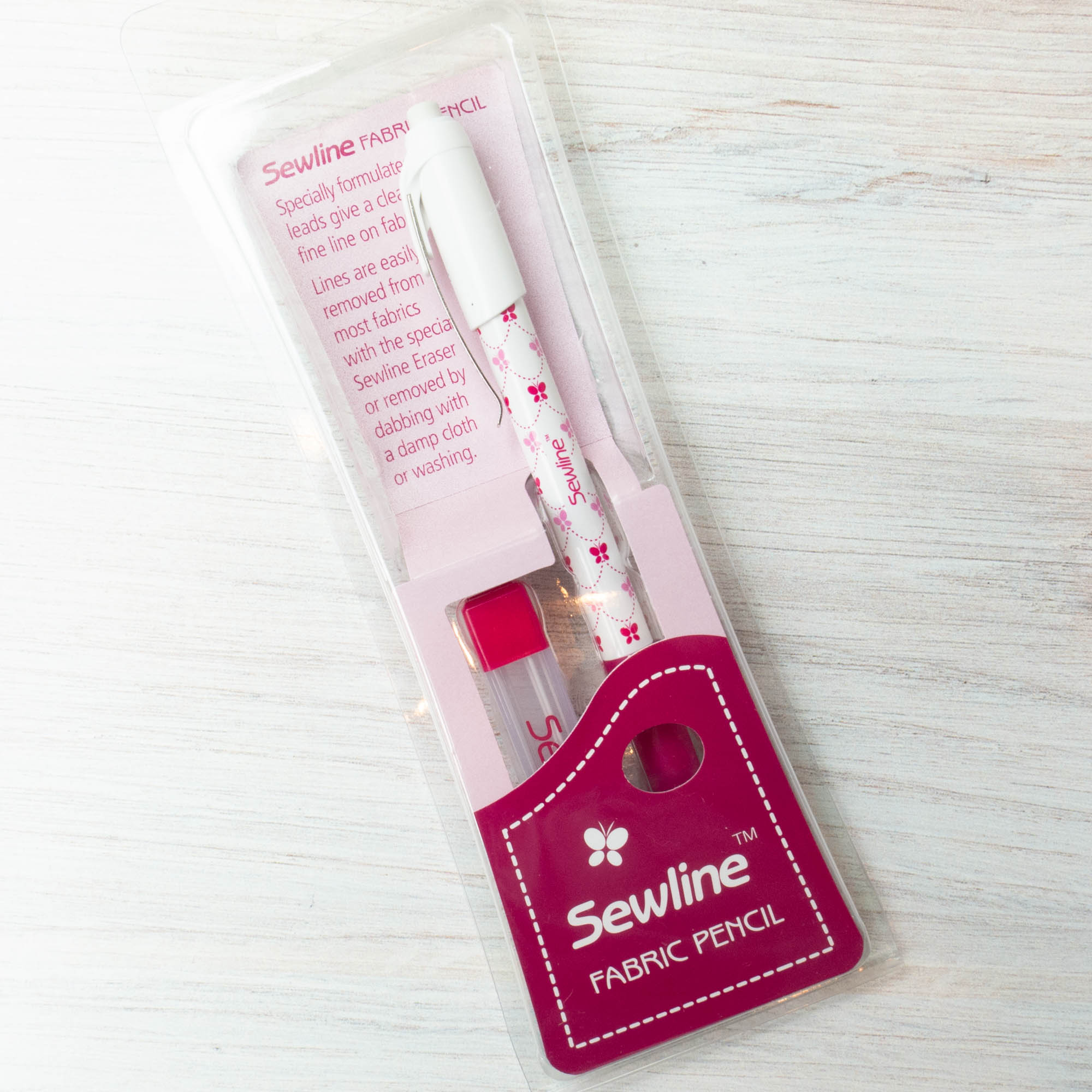White Fabric Mechanical Pencil - Snuggly Monkey