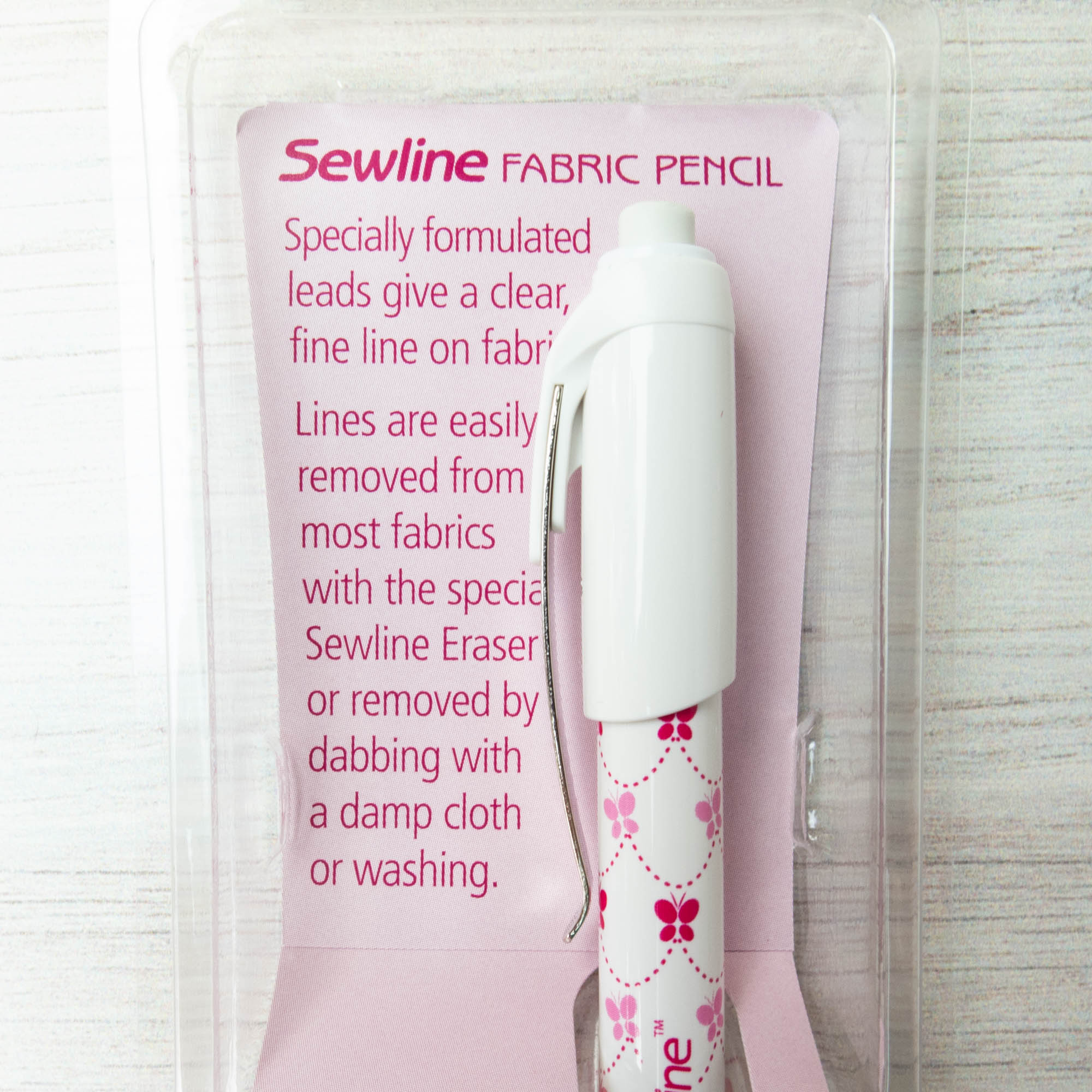 White Fabric Mechanical Pencil - Snuggly Monkey