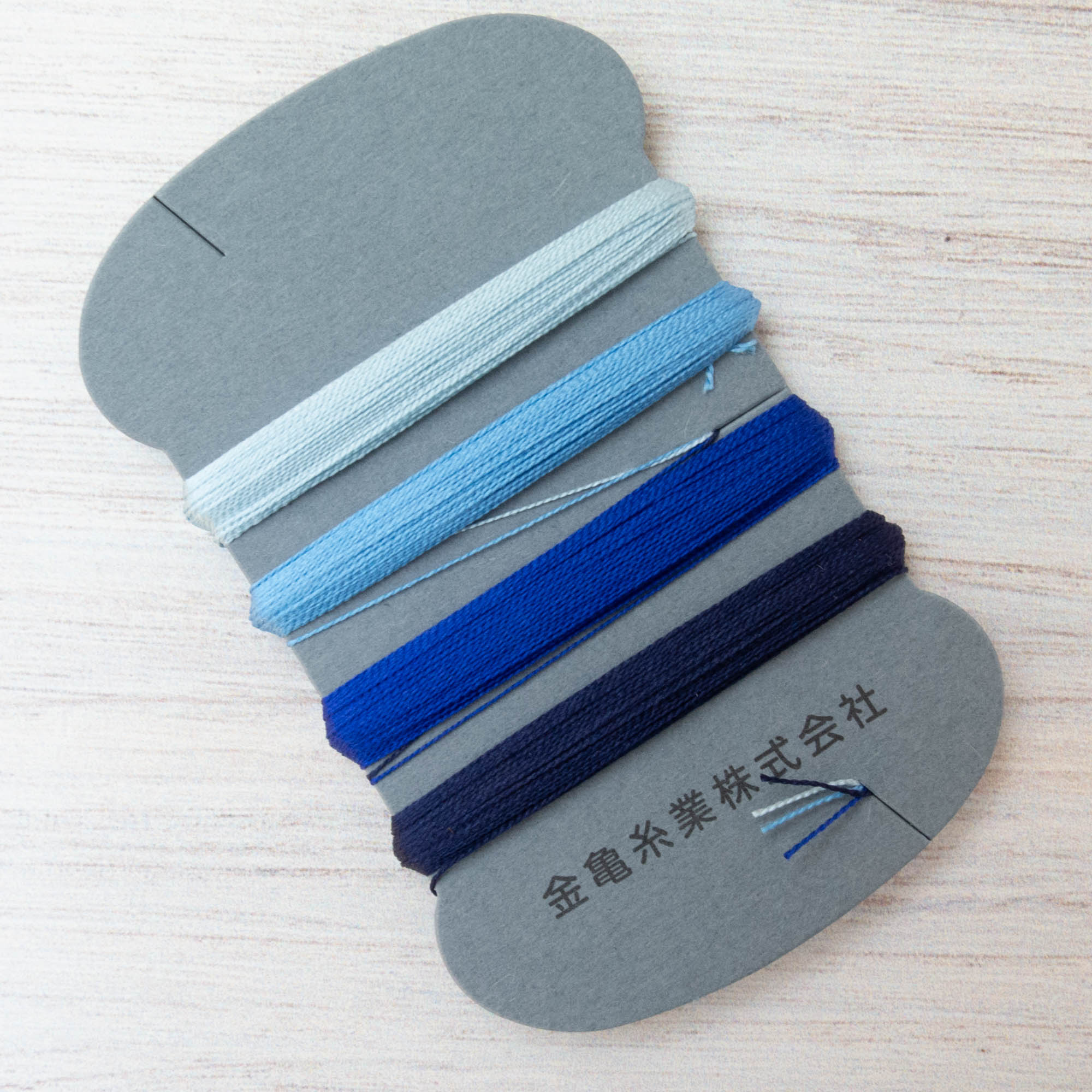 Kinkame Silk Hand Sewing Thread - Indigo Blue #5 – Snuggly Monkey