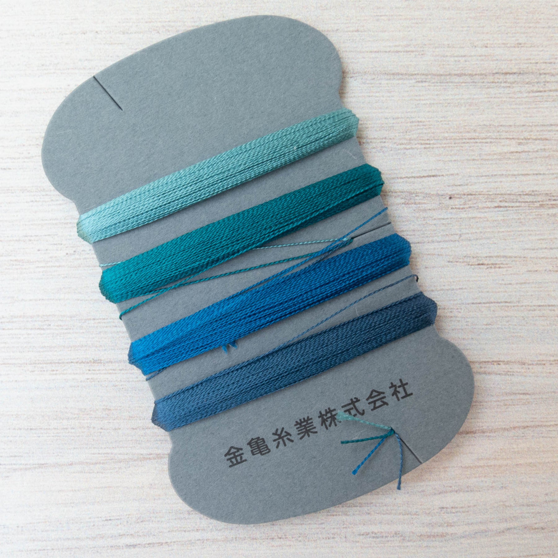 Kinkame Silk Hand Sewing Thread -Ocean #6 – Snuggly Monkey