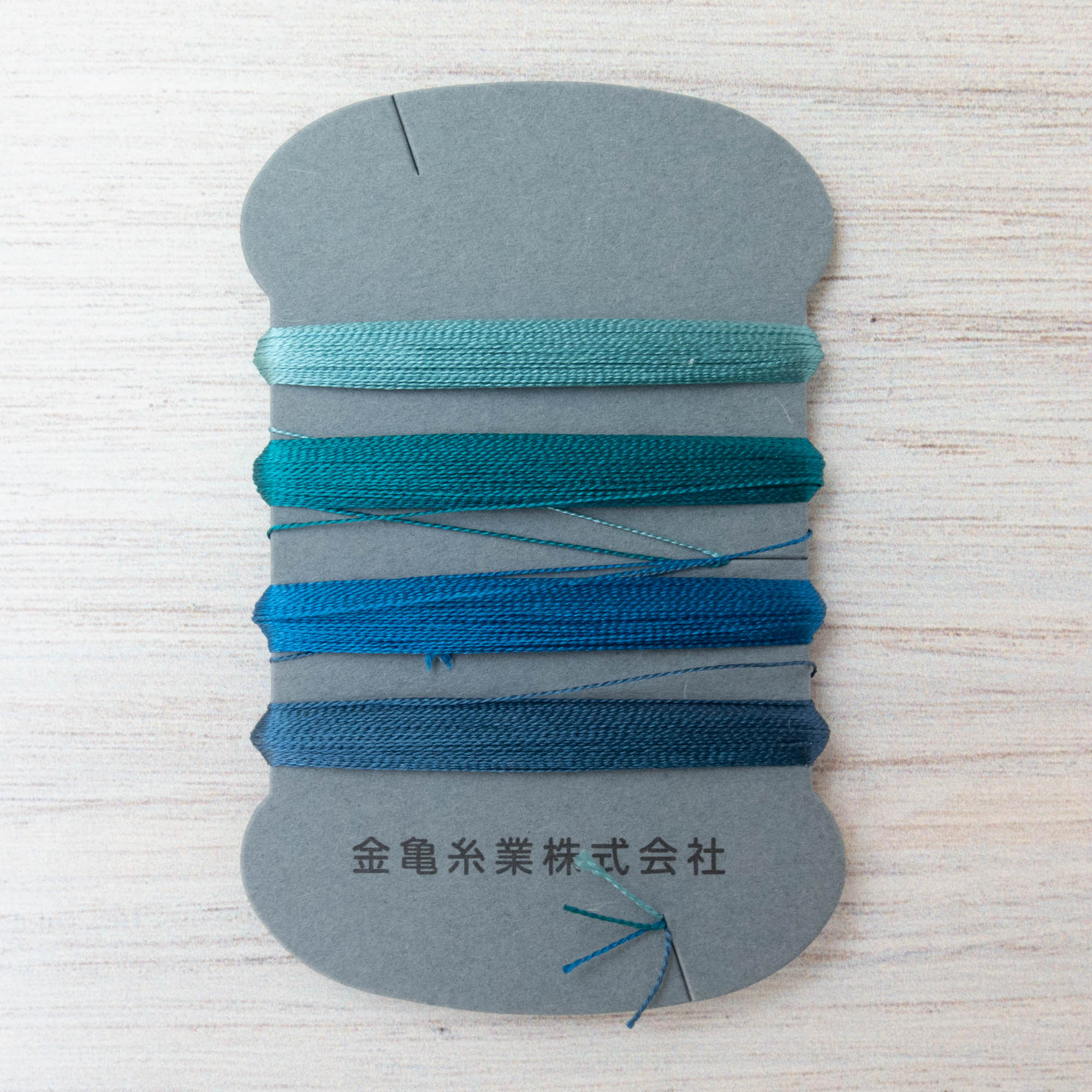 Kinkame Silk Hand Sewing Thread -Ocean #6 - Snuggly Monkey