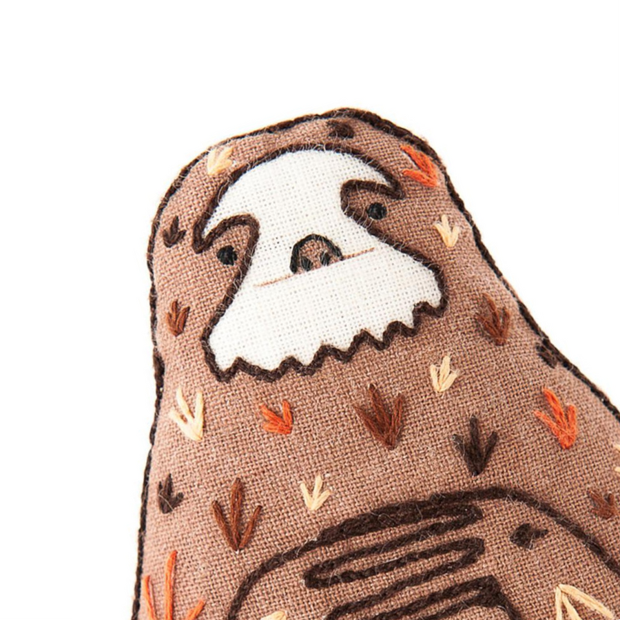 Sloth Plushie Embroidery Kit – Snuggly Monkey