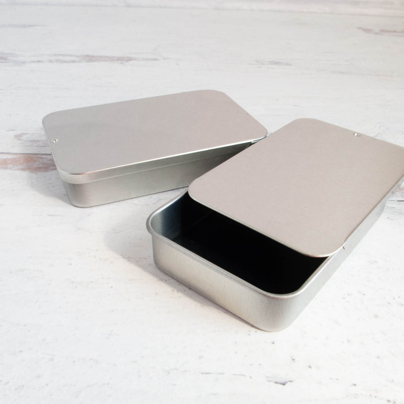 Large Slide Top Metal Tins - Snuggly Monkey